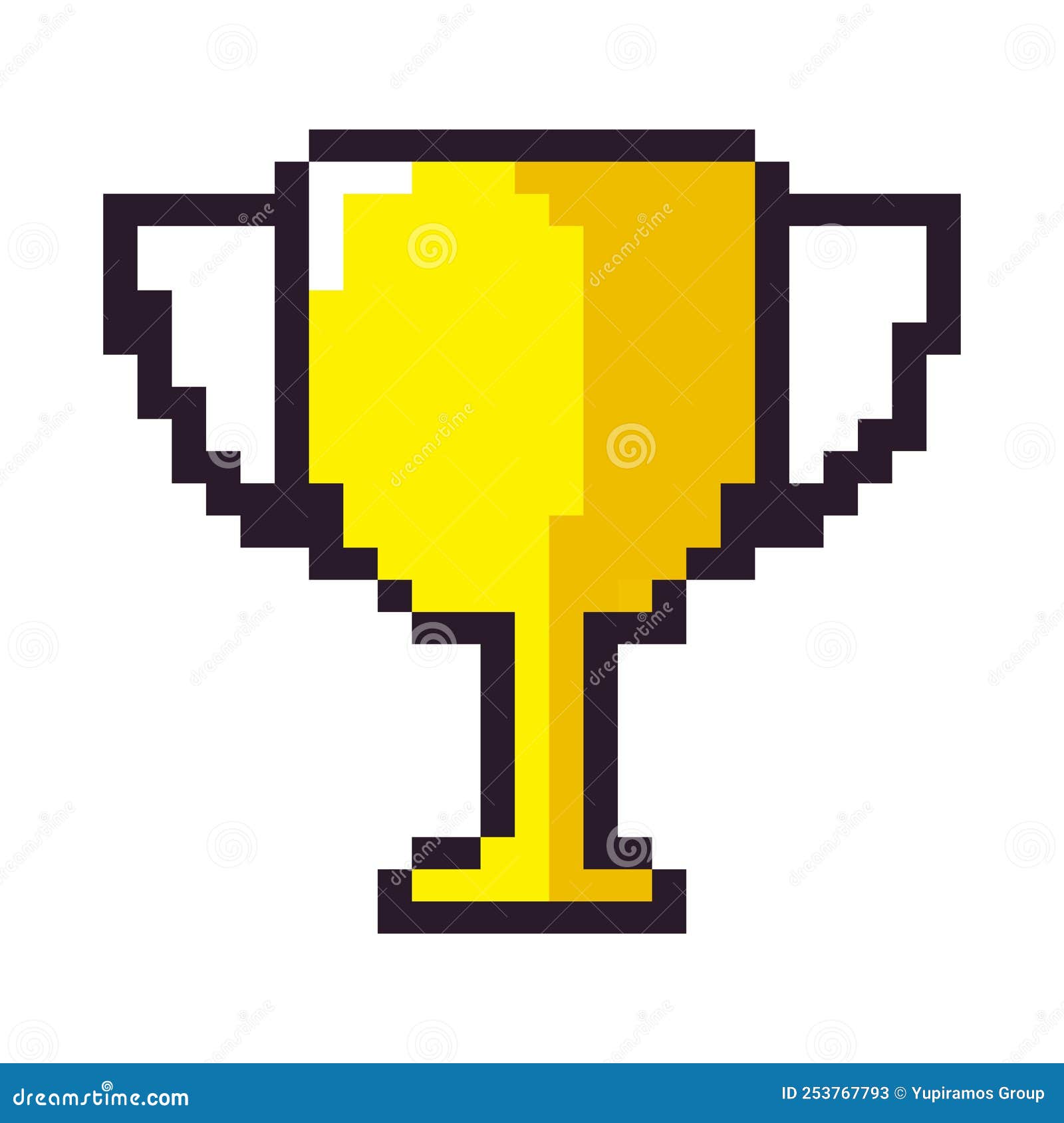 Cup, Trophy 8-bit Pixel Graphics Icon. Pixel Art Style. Game Assets. 8 ...