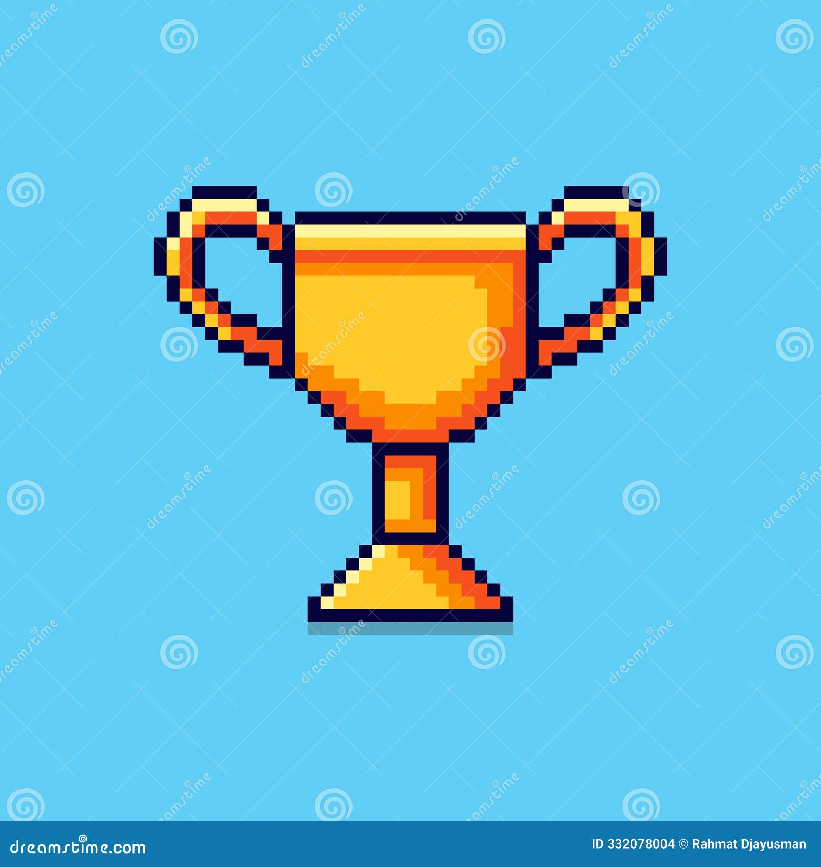Cup, Trophy 8-bit Pixel Graphics Icon. Pixel Art Style. Game Assets. 8 ...