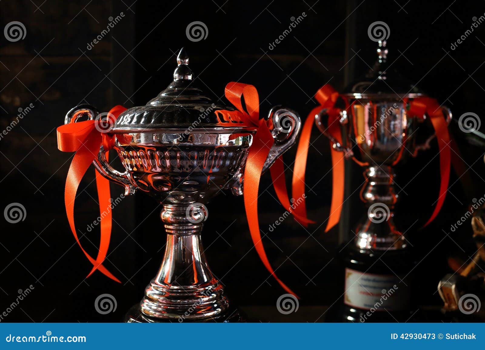 Trophy Prize for the Winner Stock Image - Image of black, shiny: 42930473