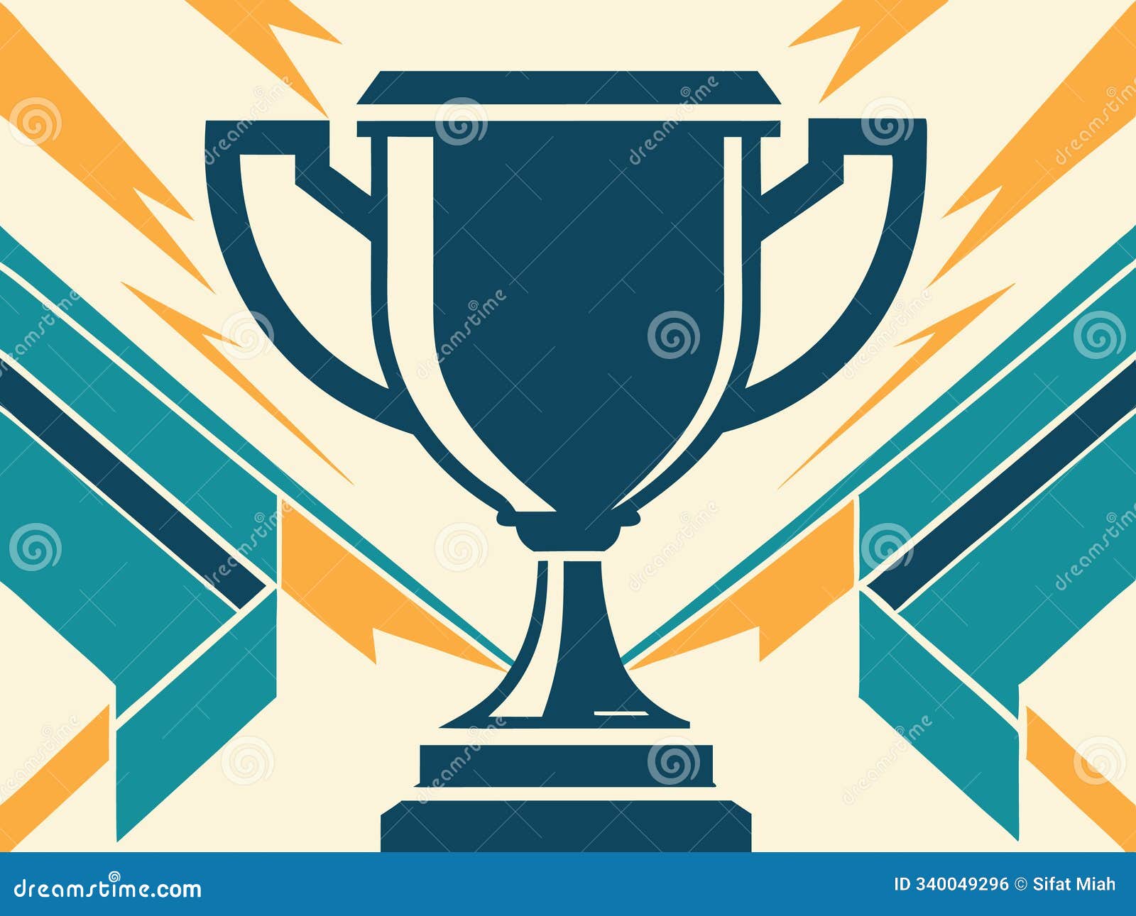 Trophy Realistic Vector on White Background Stock Illustration ...