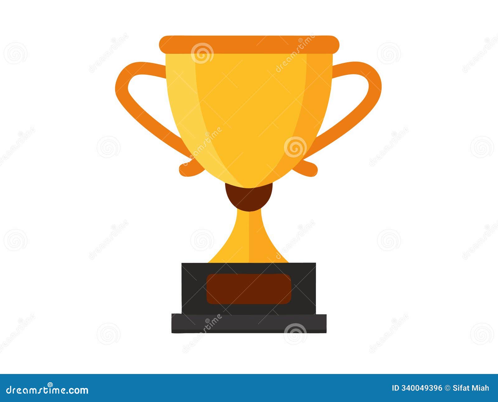 Trophy Realistic Vector on White Background Stock Illustration ...