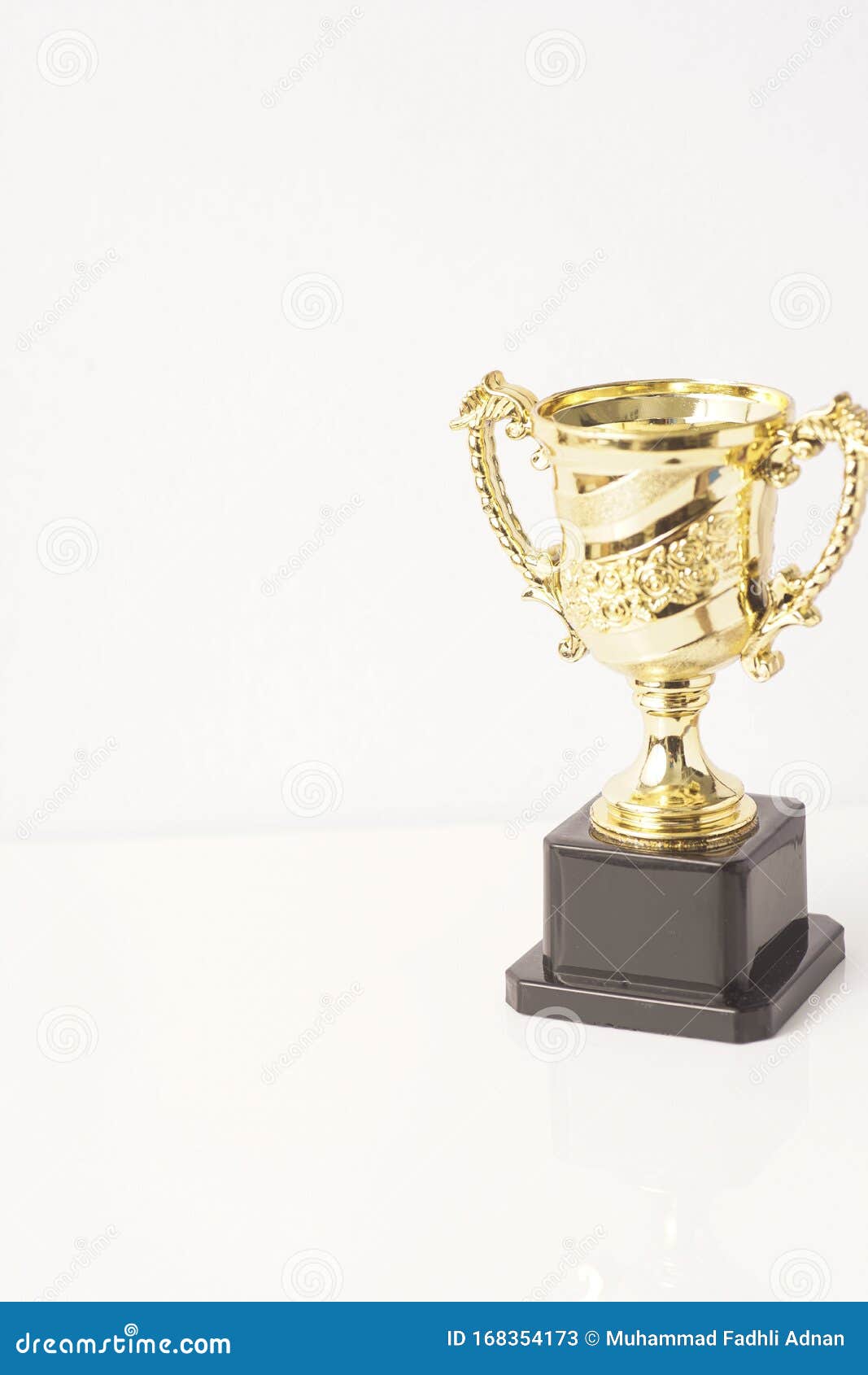 Trophy Isolated Against White Stock Image - Image of effort, award ...