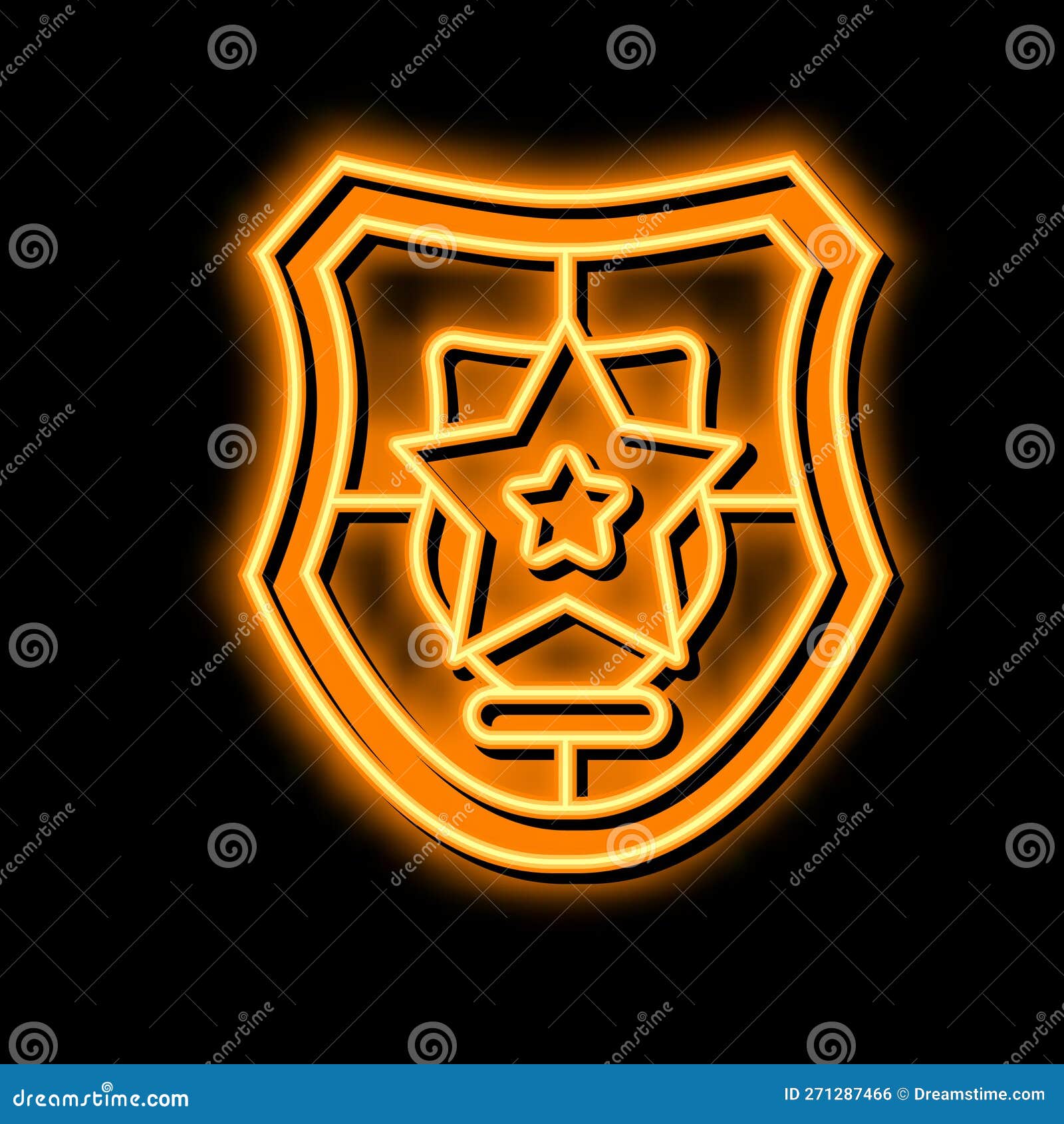 Trophy Reward Neon Glow Icon Illustration Stock Vector - Illustration ...