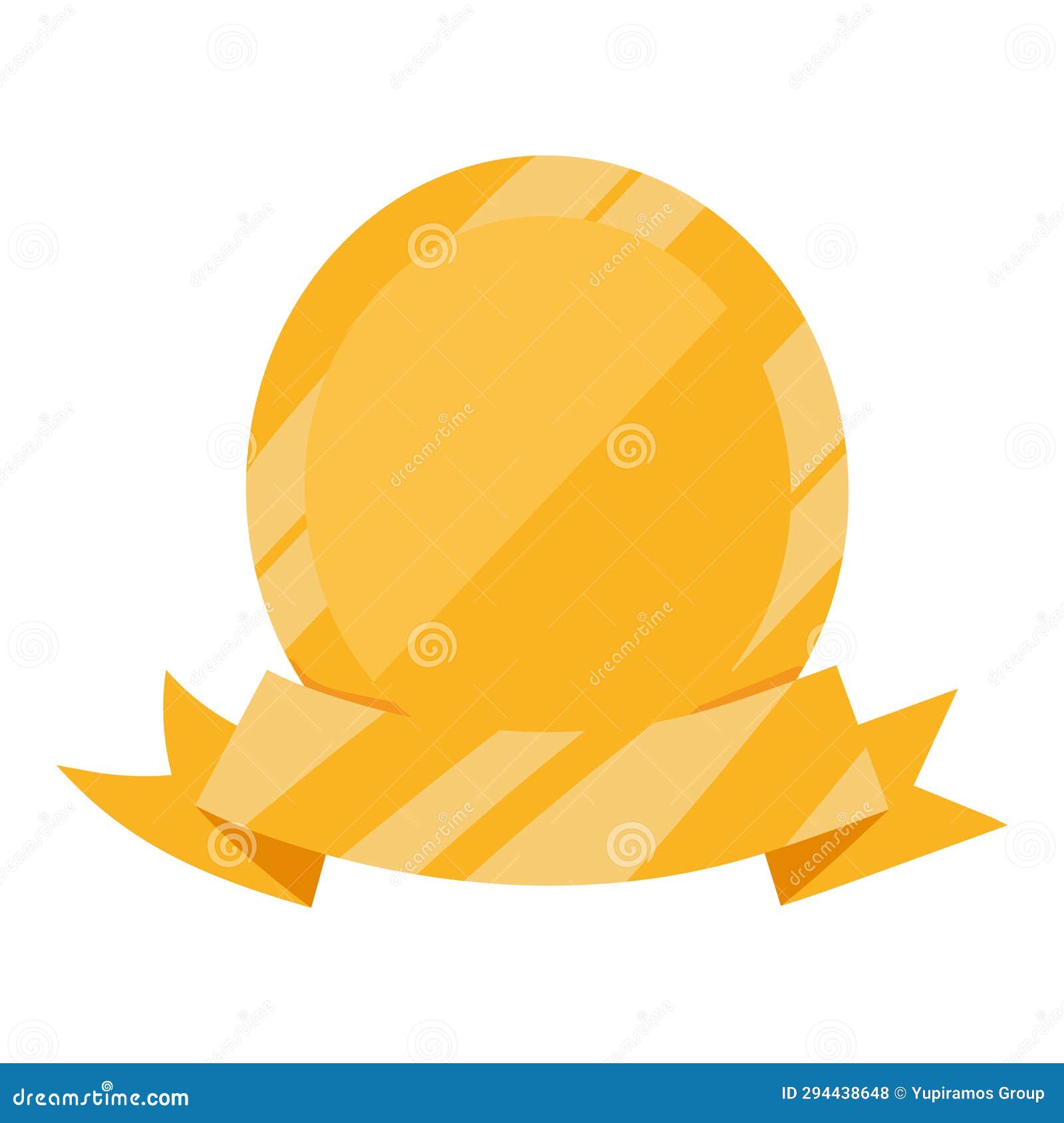 Trophy with ribbon stock vector. Illustration of victory - 294438648