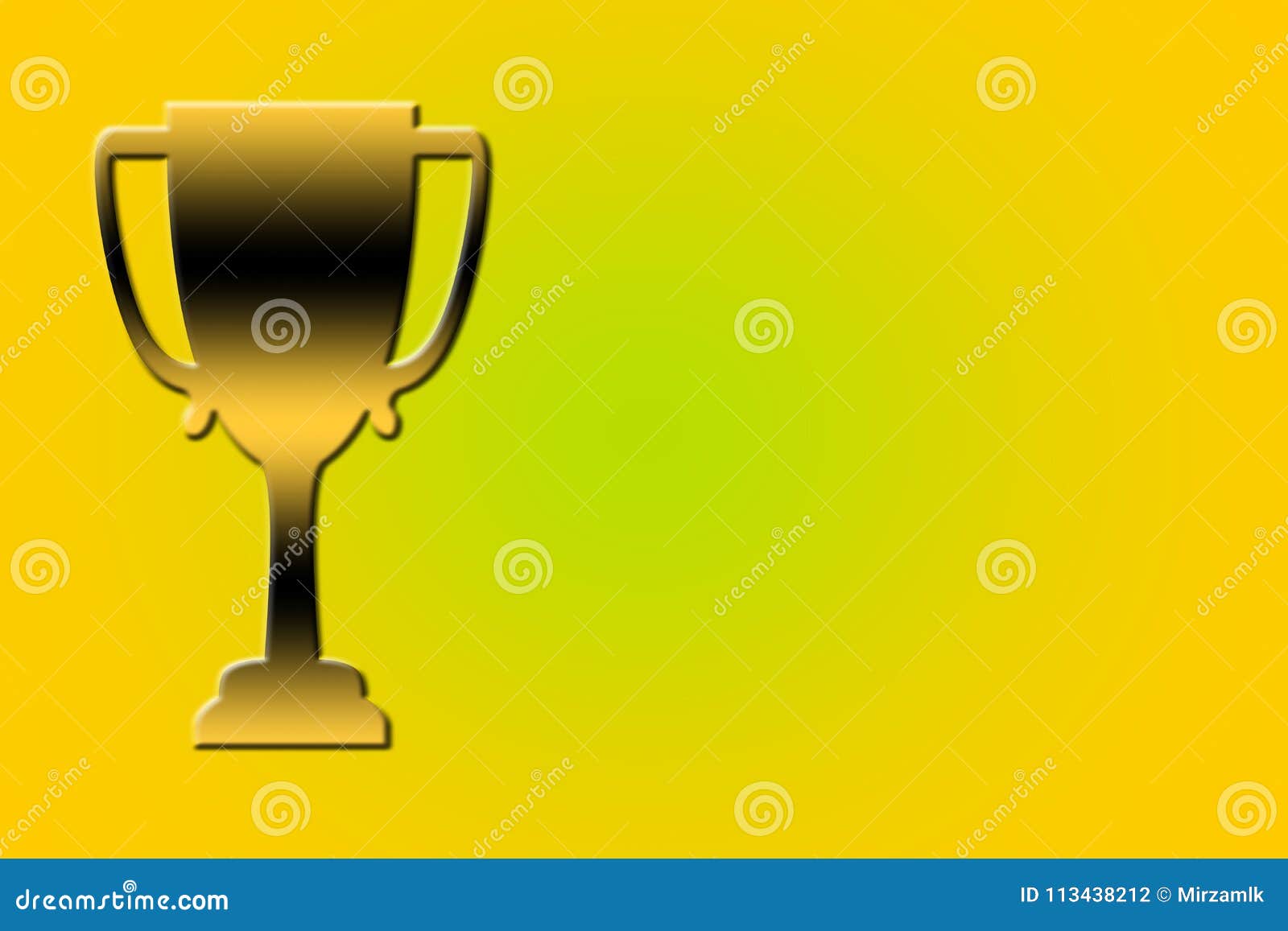 Trophy shape. stock illustration. Illustration of honor - 113438212