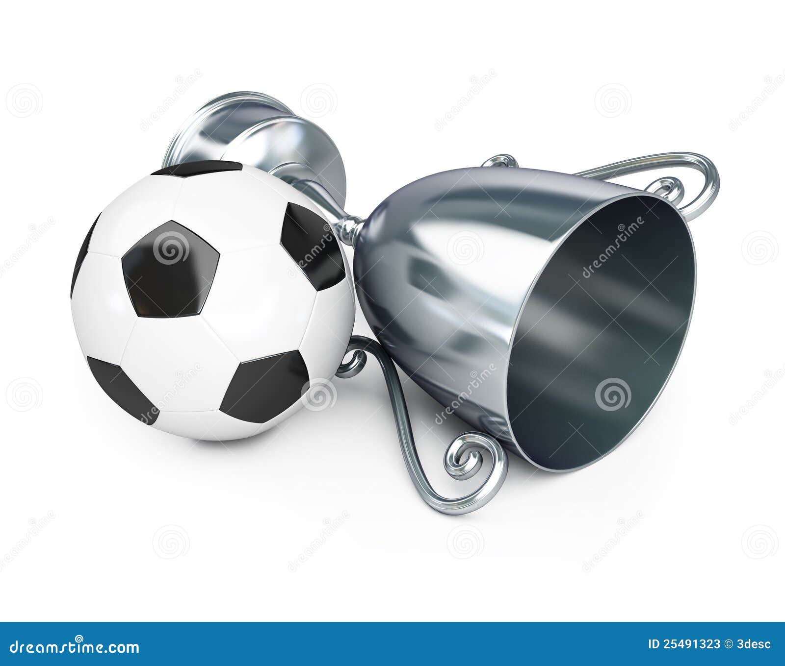 Trophy silver cup football stock illustration. Illustration of loss ...