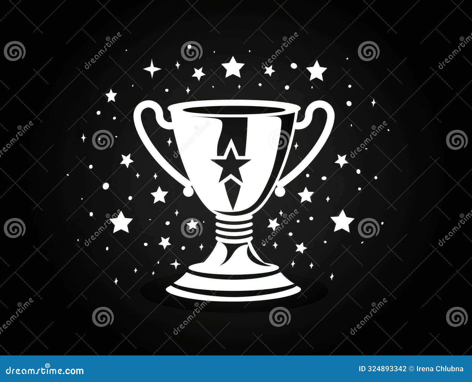 The Trophy Symbolizes Achievement, Success, and Excellence Stock ...