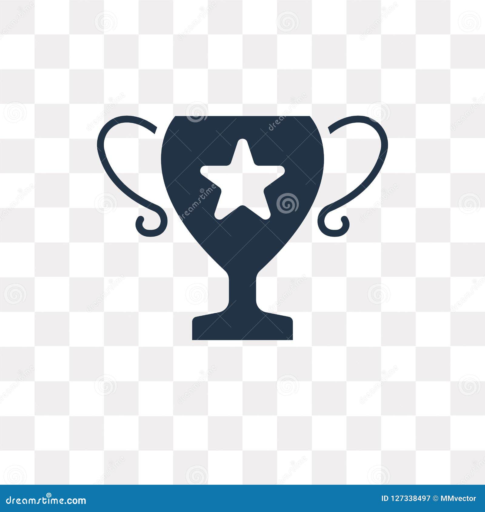 Trophy Vector Icon Isolated on Transparent Background, Trophy T Stock ...