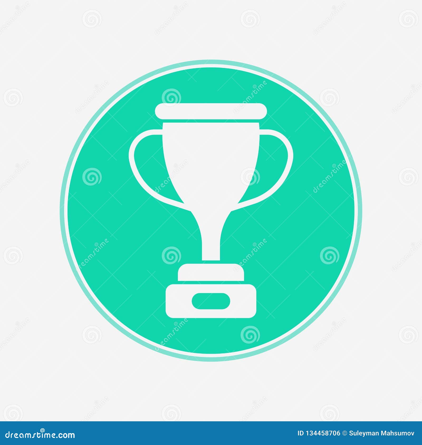 Trophy Vector Icon Sign Symbol Stock Vector - Illustration of ...