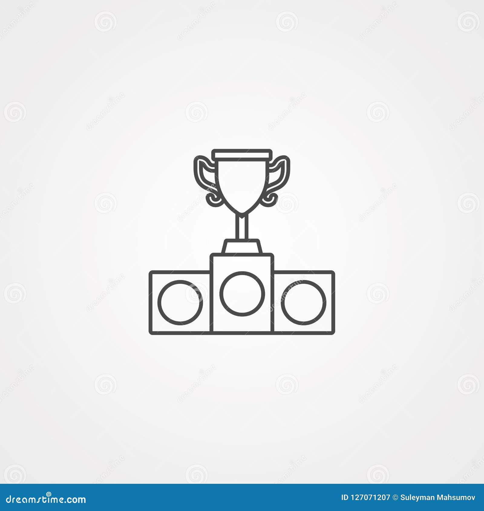 Trophy Vector Icon Sign Symbol Stock Vector - Illustration of game ...