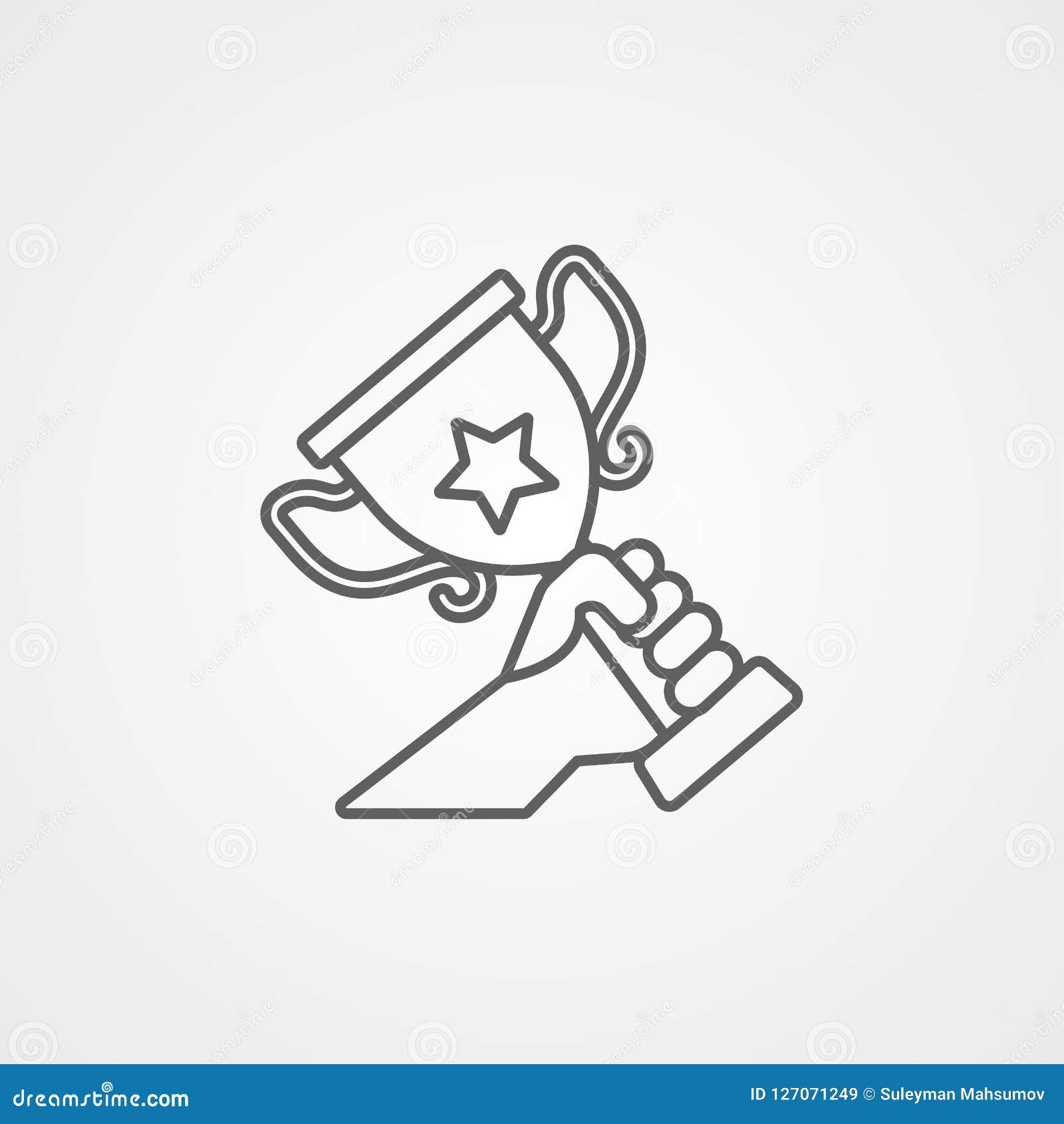 Trophy Vector Icon Sign Symbol Stock Vector - Illustration of isolated ...