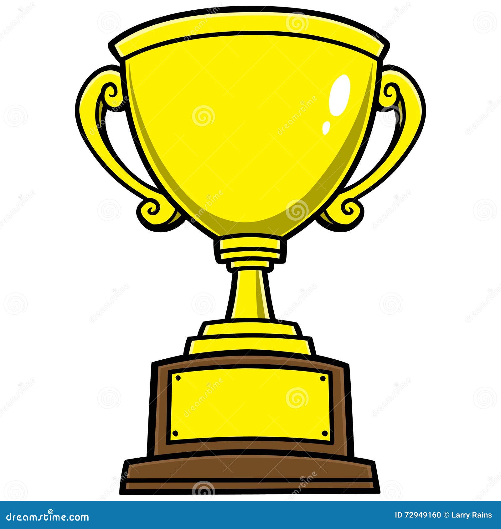 Trophy stock vector. Illustration of success, illustration - 72949160