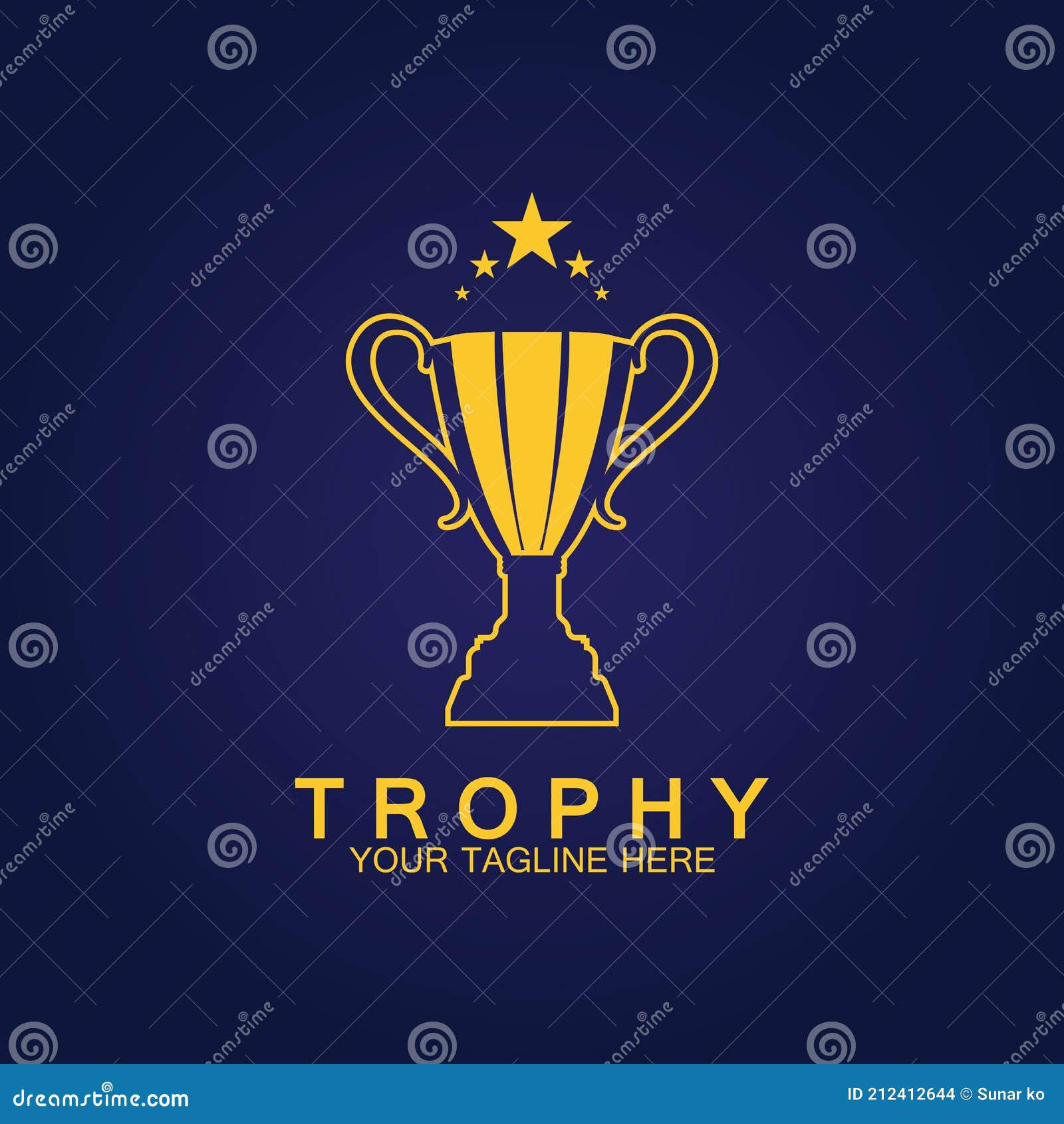 Trophy Vector Logo Icon.champions Trophy Logo Icon for Winner Award ...