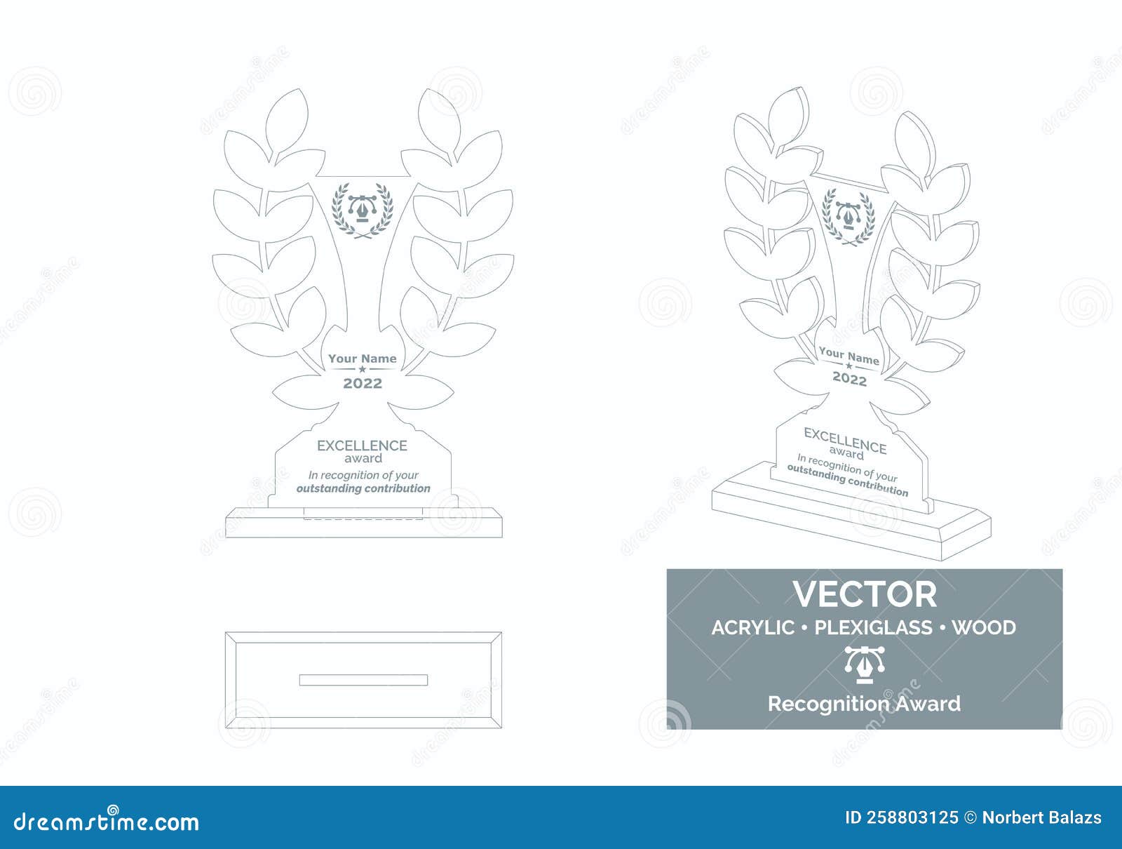 Trophy Vector Template. stock vector. Illustration of achievement ...