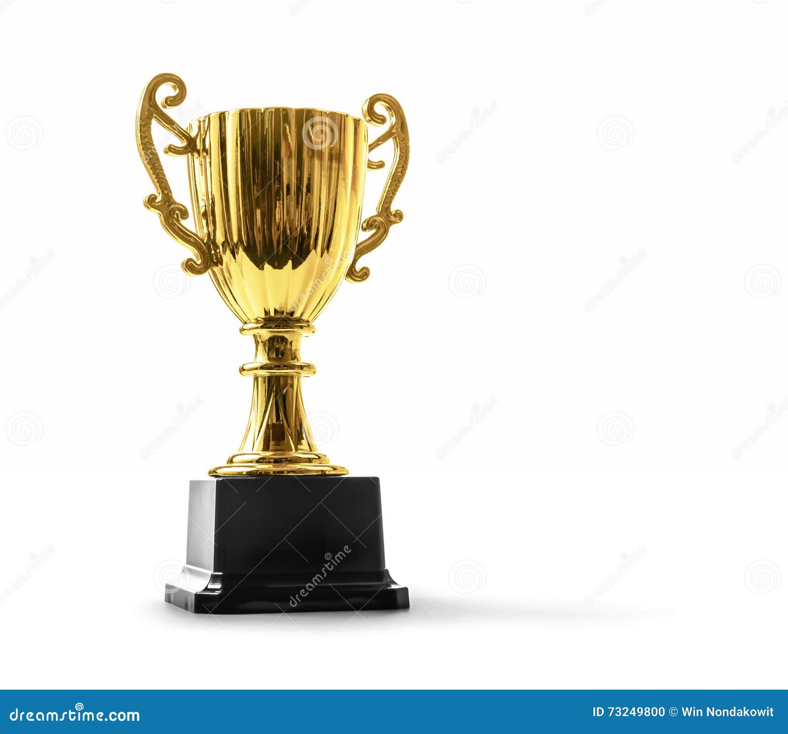 Trophy on white stock photo. Image of contest, object - 73249800