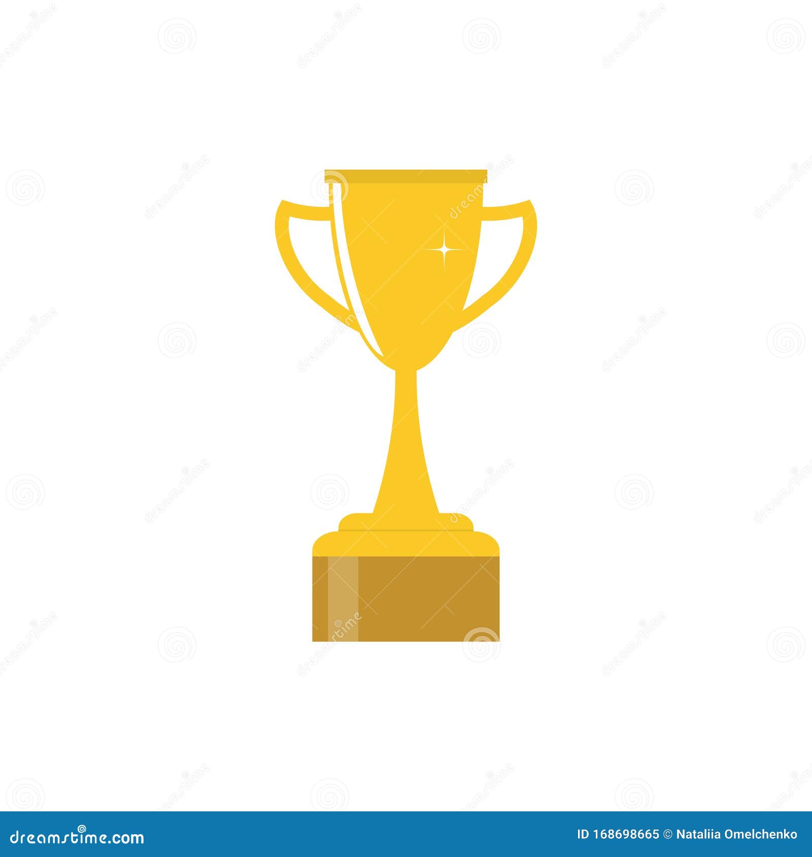 Trophy Winnaars Beker Golden Trofee Stock Illustratie - Illustration of ...