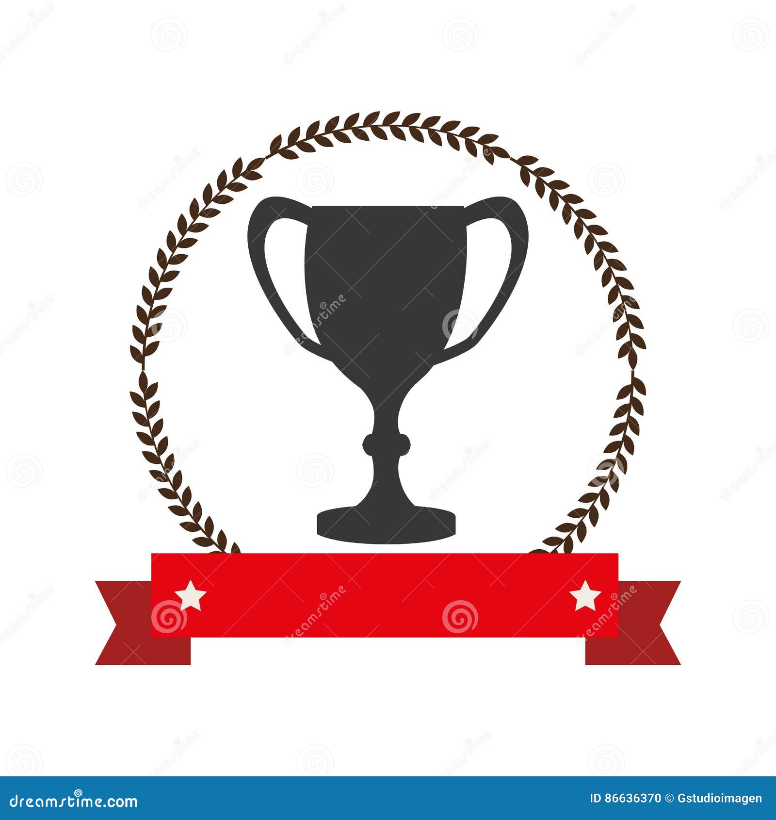 Trophy Winner Isolated Icon Stock Vector - Illustration of championship ...