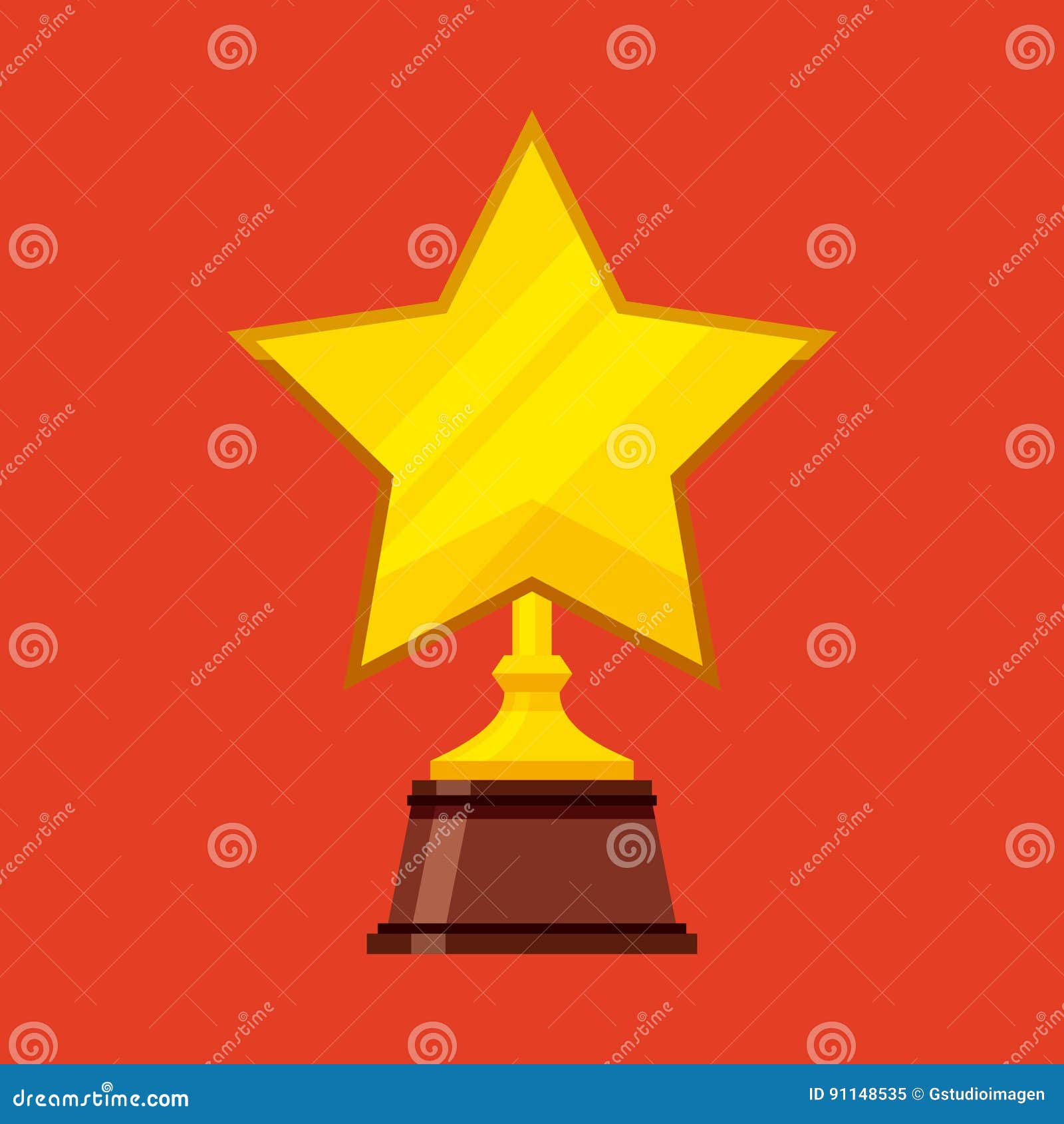 Trophy Winner Star Isolated Icon Stock Vector - Illustration of star ...