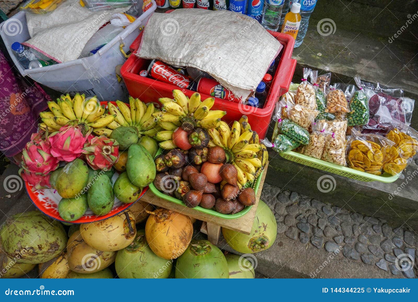 Tropic Fruit Stall on a Market in Bali Editorial Image - Image of ...