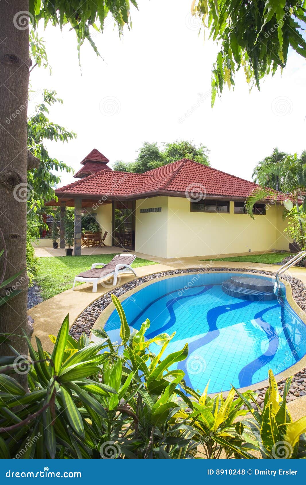 Tropic house stock photo. Image of mediterranean, architecture - 8910248