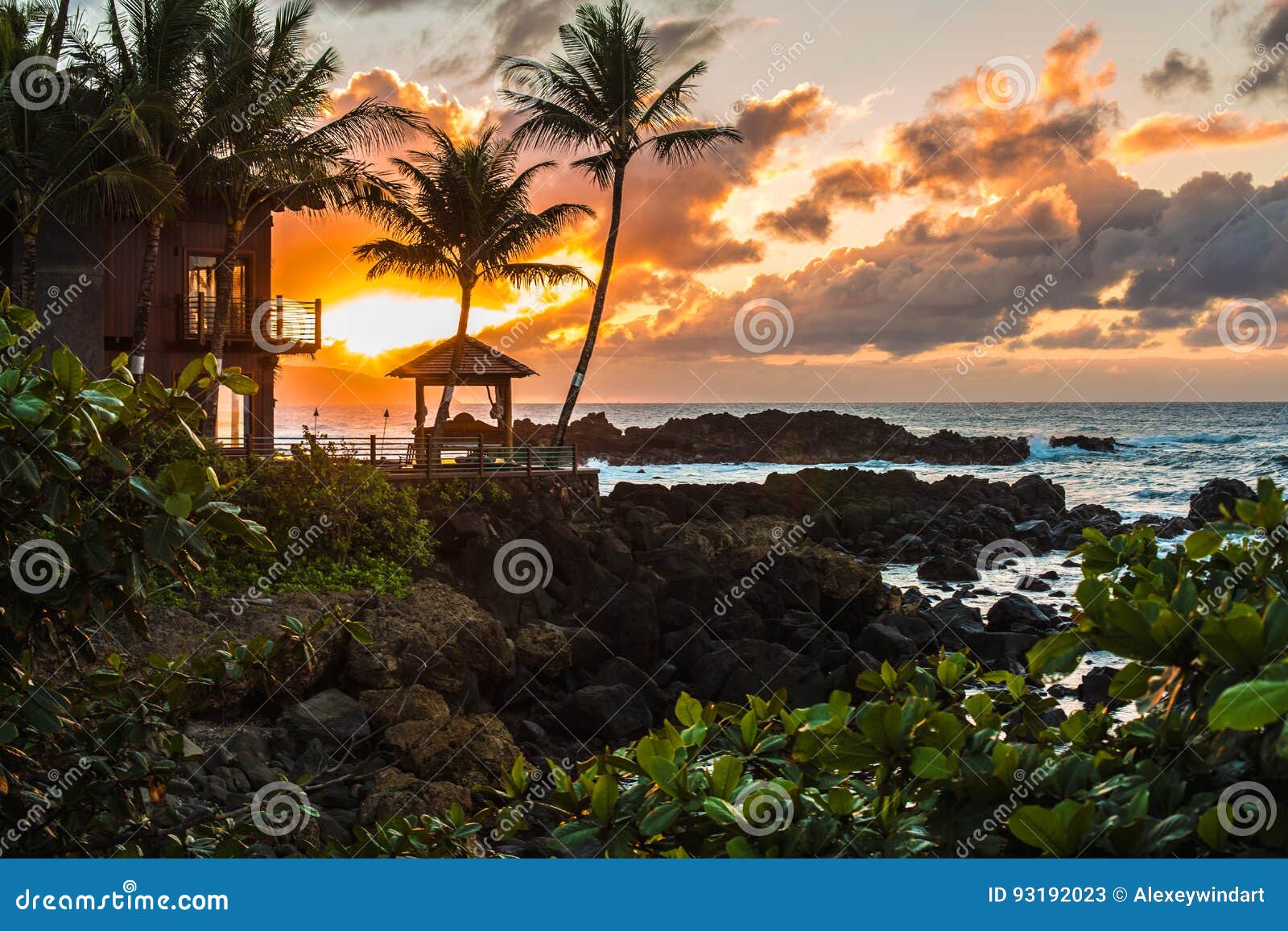 Tropic sunset stock image. Image of sand, maldives, rich - 93192023