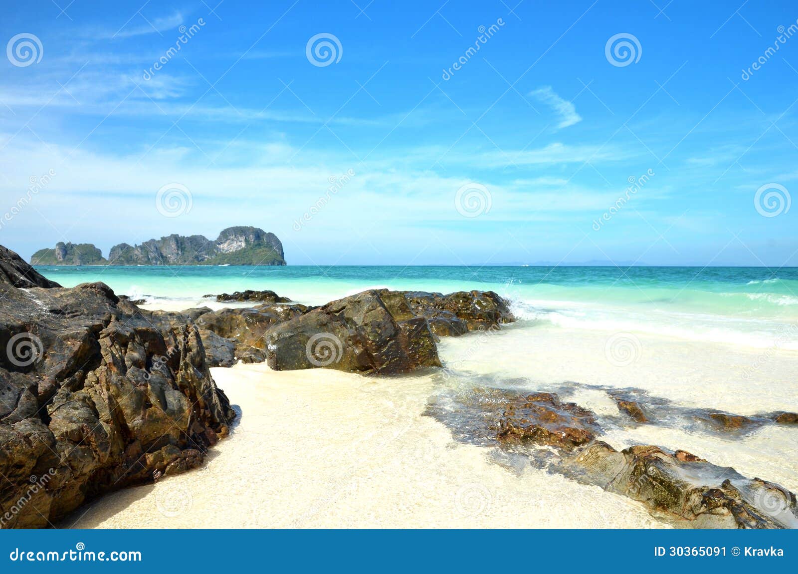 Tropical bamboo island stock image. Image of bamboo, splash - 30365091