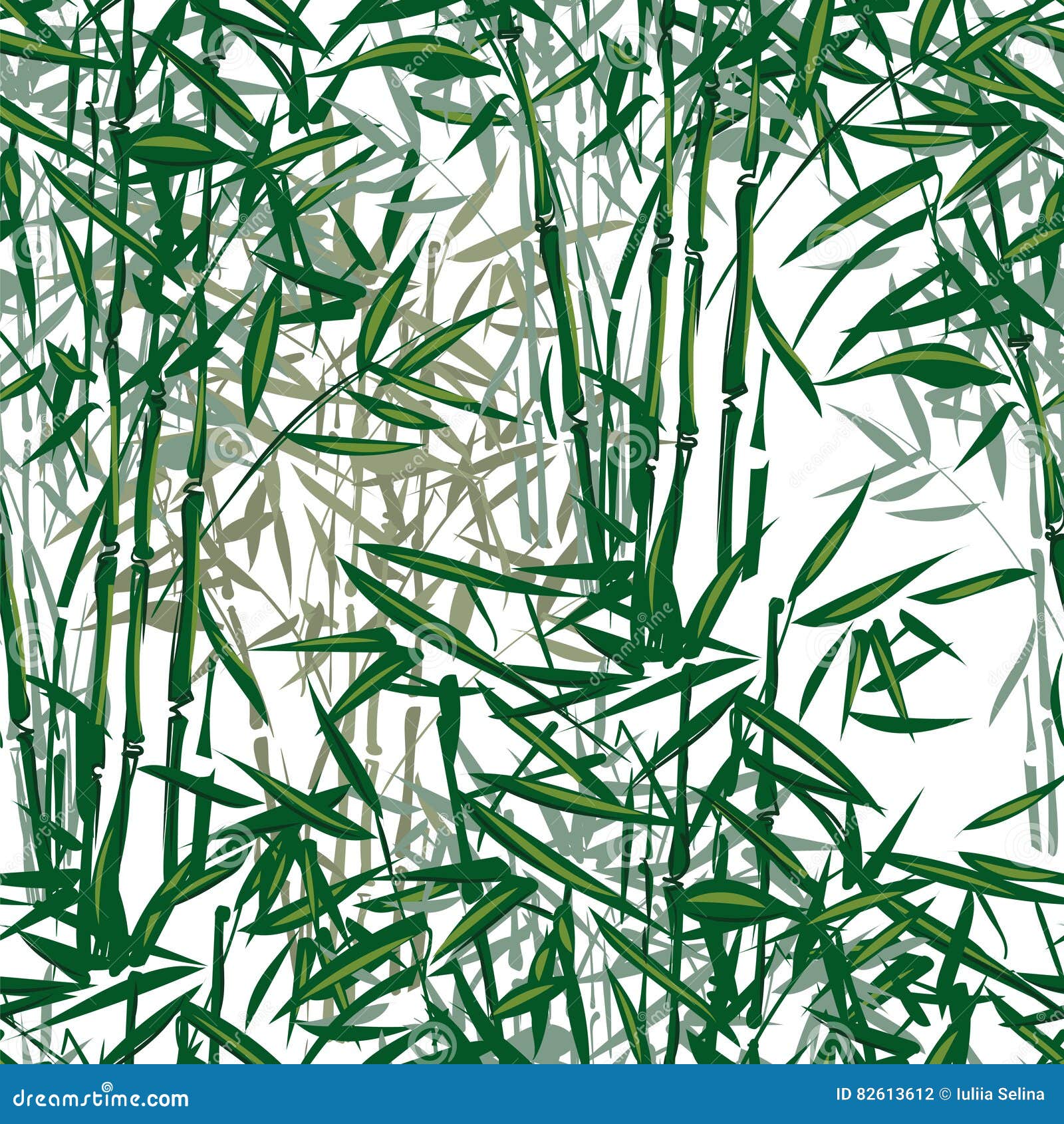Tropical bamboo pattern stock vector. Illustration of chinese - 82613612