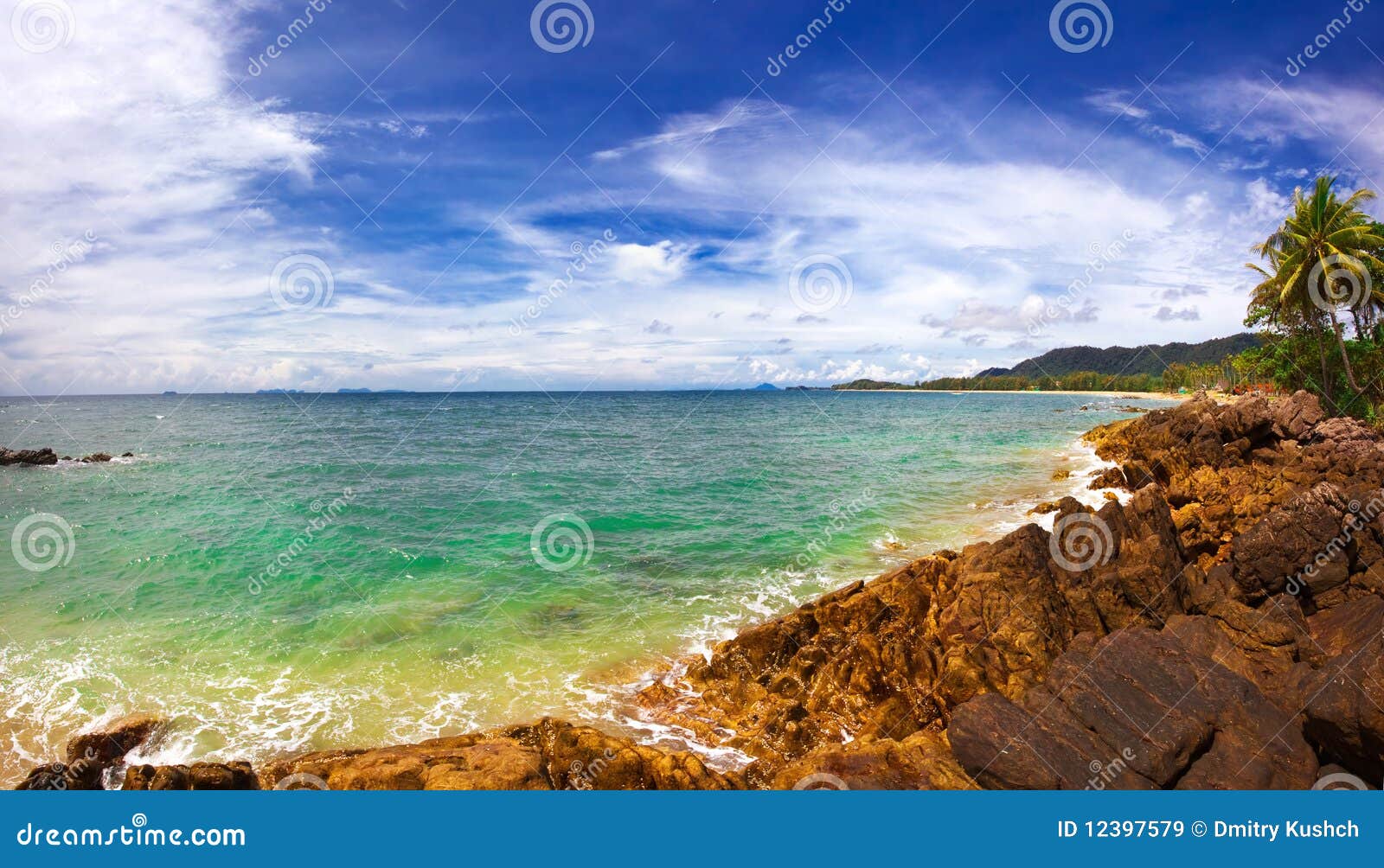 On the tropical beach stock image. Image of blue, exotic - 12397579