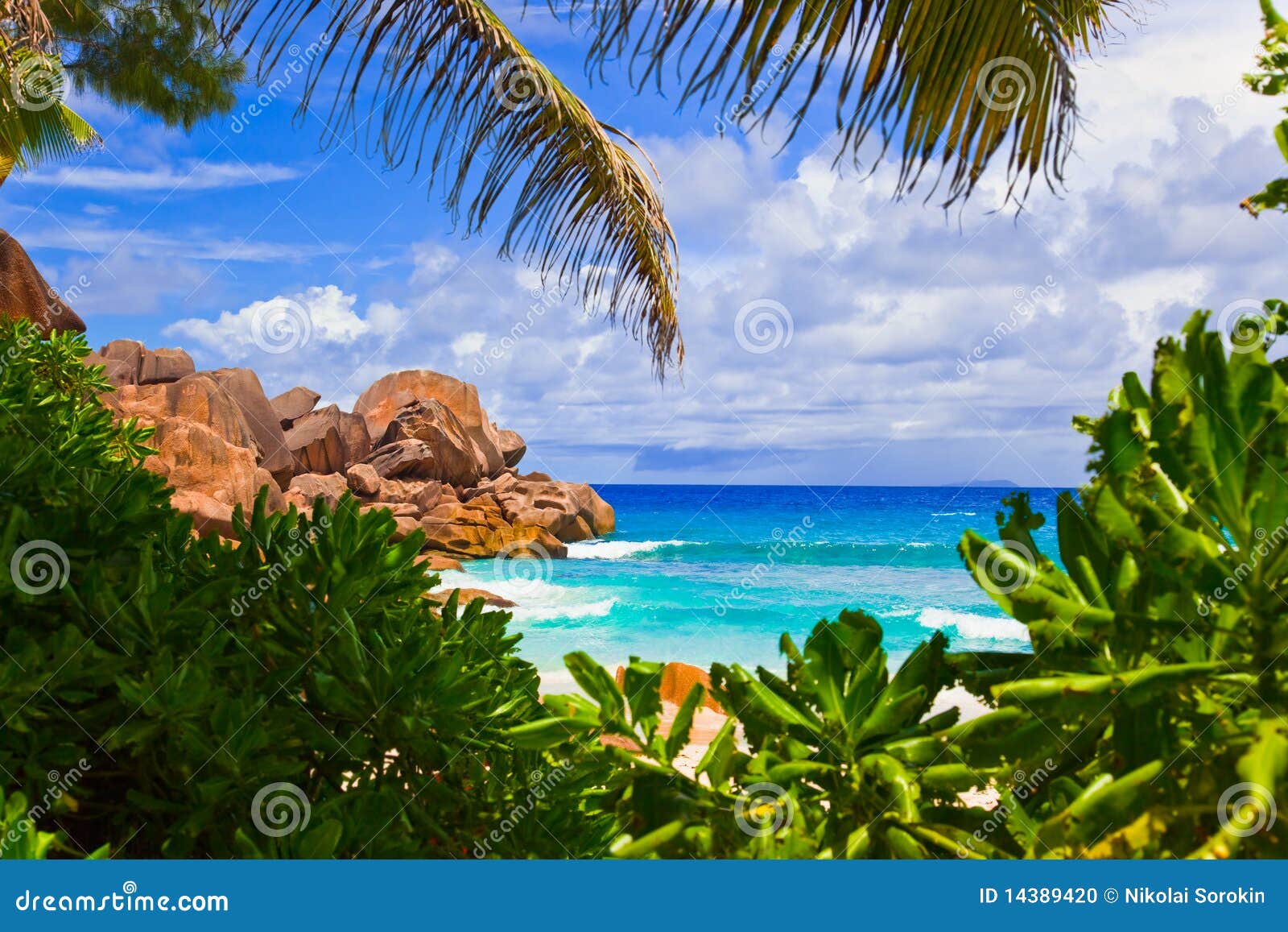 Tropical beach stock photo. Image of destinations, exotic - 14389420