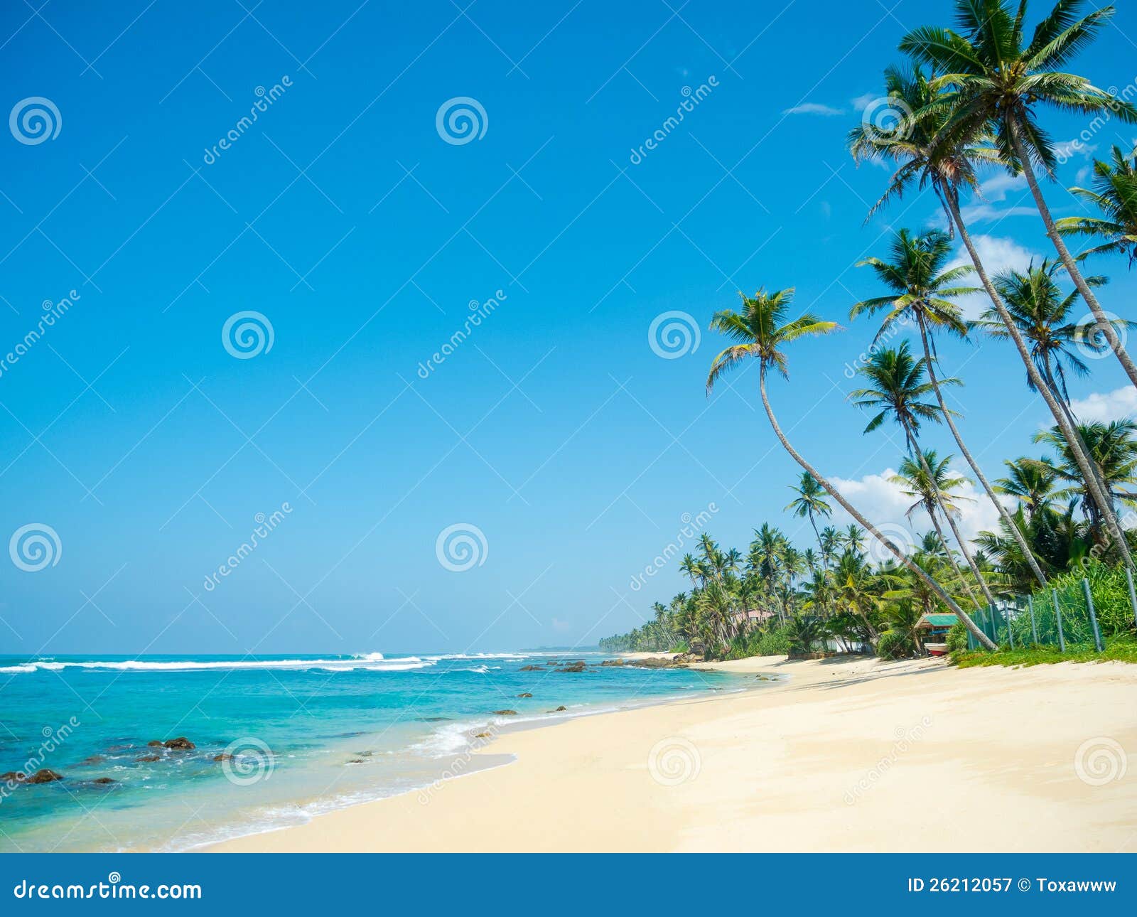 Tropical beach stock image. Image of resort, nature, sand - 26212057