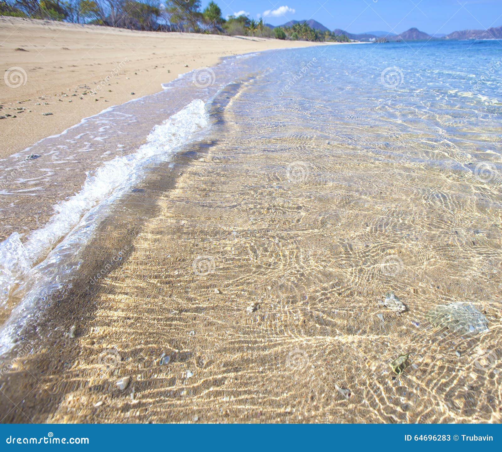 Tropical beach stock image. Image of island, ocean, seascape - 64696283