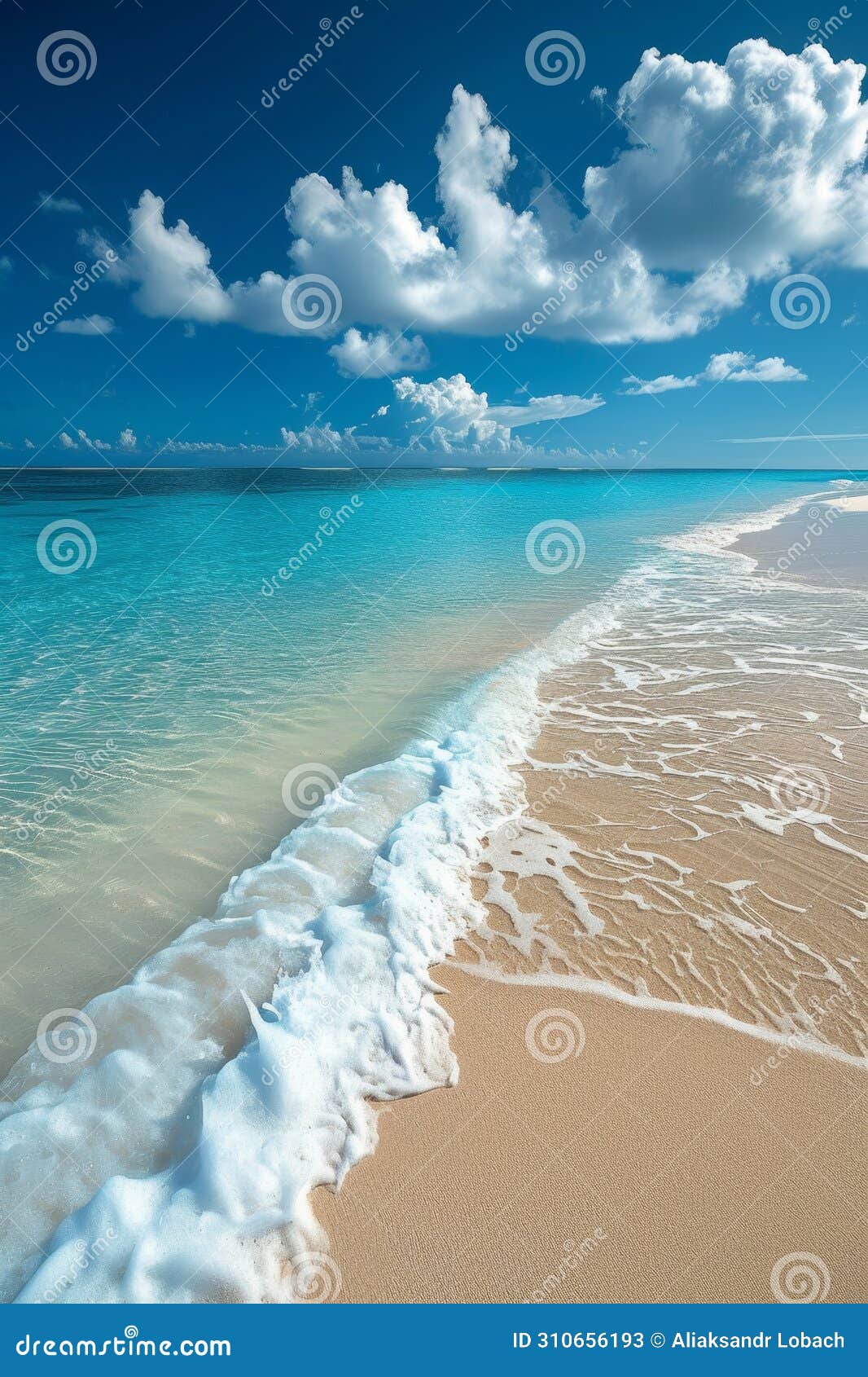 Tropical Beach with Clear Blue Water on the Islands Stock Image - Image ...