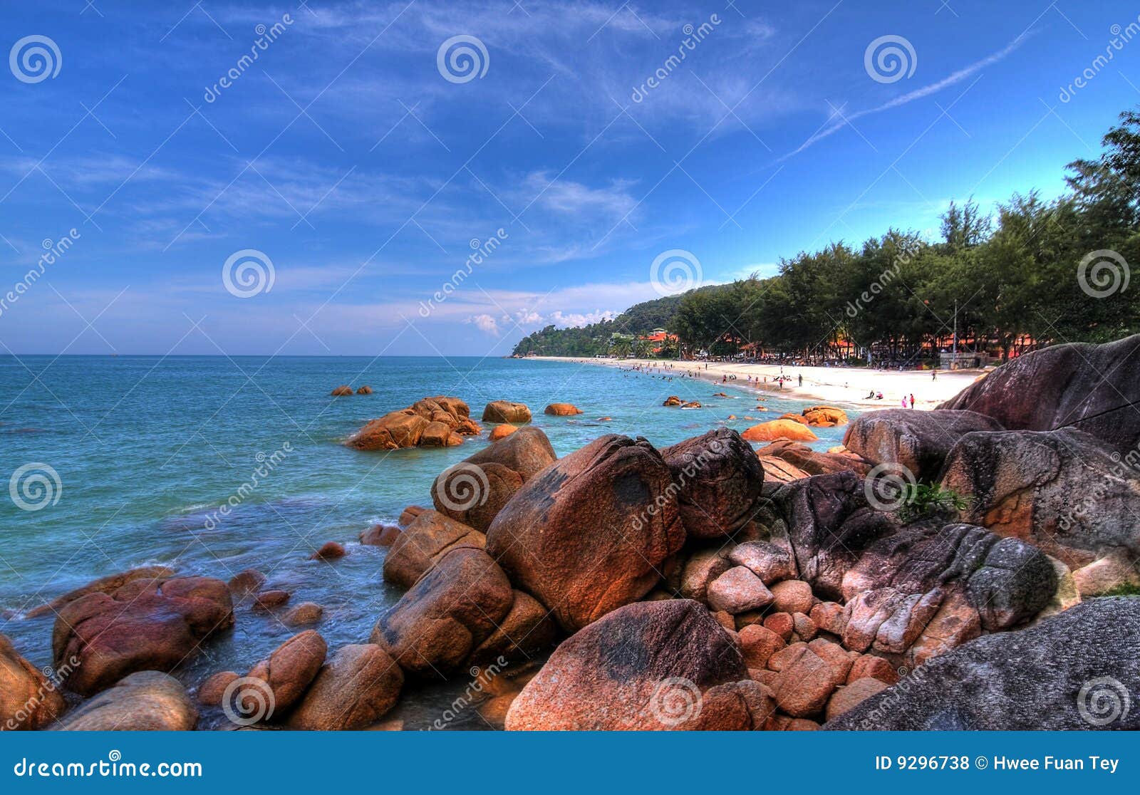 Tropical Beach and Coastline Stock Photo - Image of quiet, peaceful ...