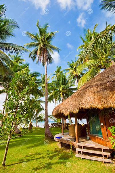 Tropical Beach Cottage stock image. Image of building - 10389979