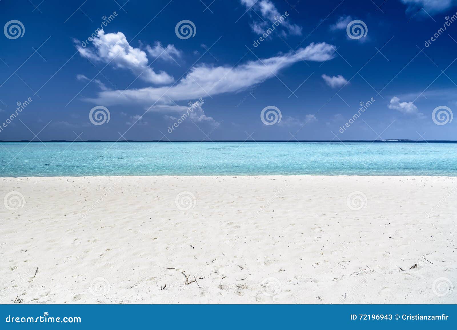 Tropical Beach with Crystal Clear Water Stock Image - Image of crystal ...