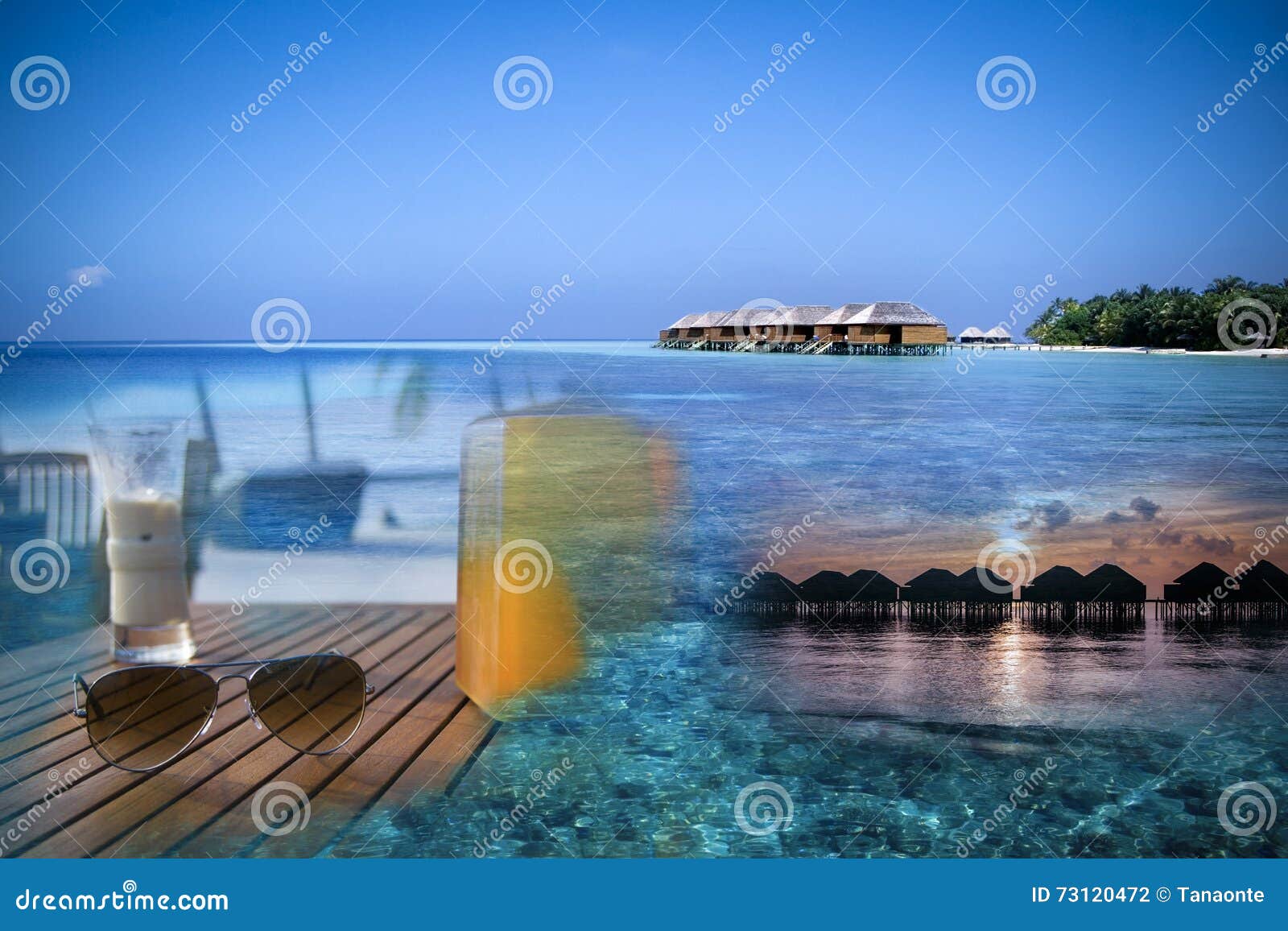 Tropical beach dream stock photo. Image of luxury, lagoon - 73120472