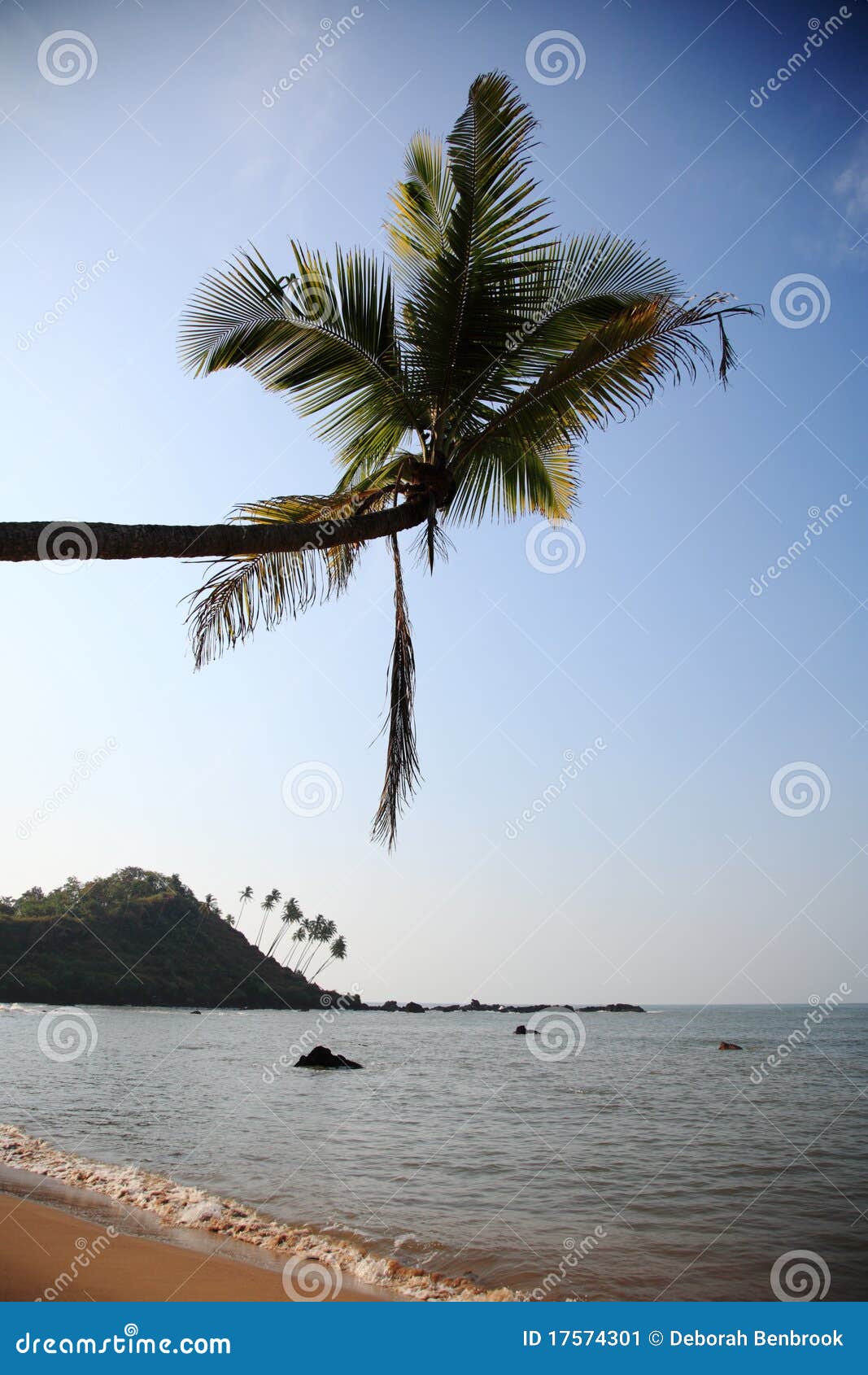 Tropical Beach in Goa, India Stock Image - Image of tropical, sunrise ...