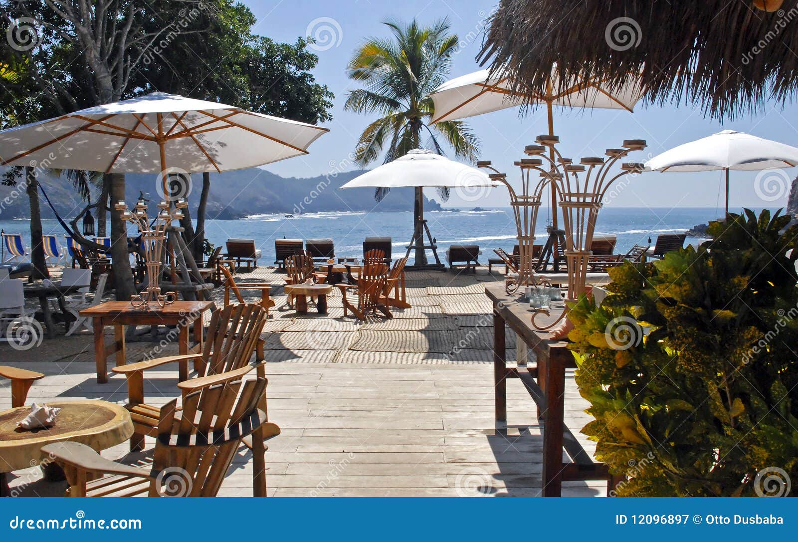 Tropical beach hideaway stock image. Image of holiday - 12096897