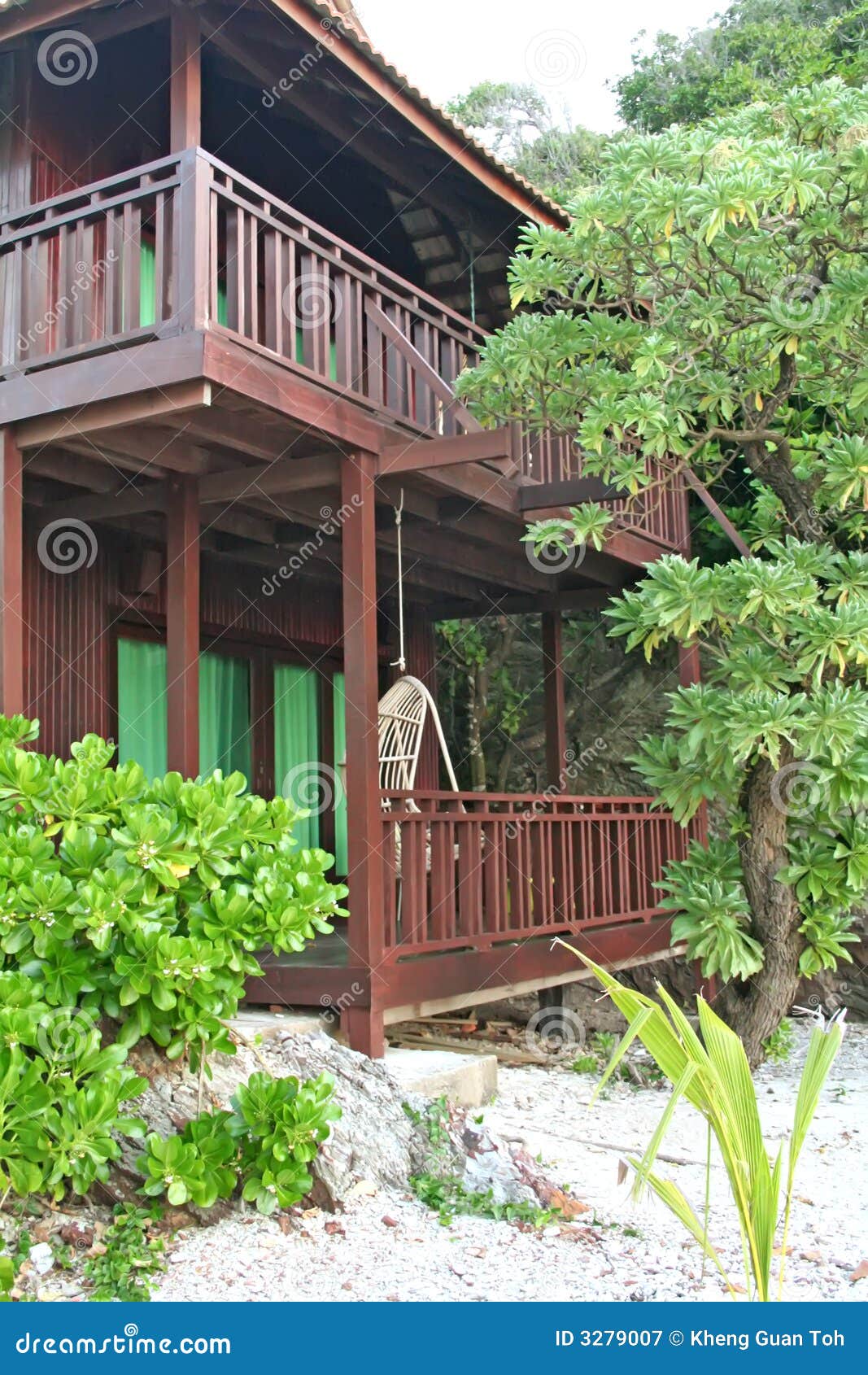 Tropical beach house stock image. Image of decoration - 3279007