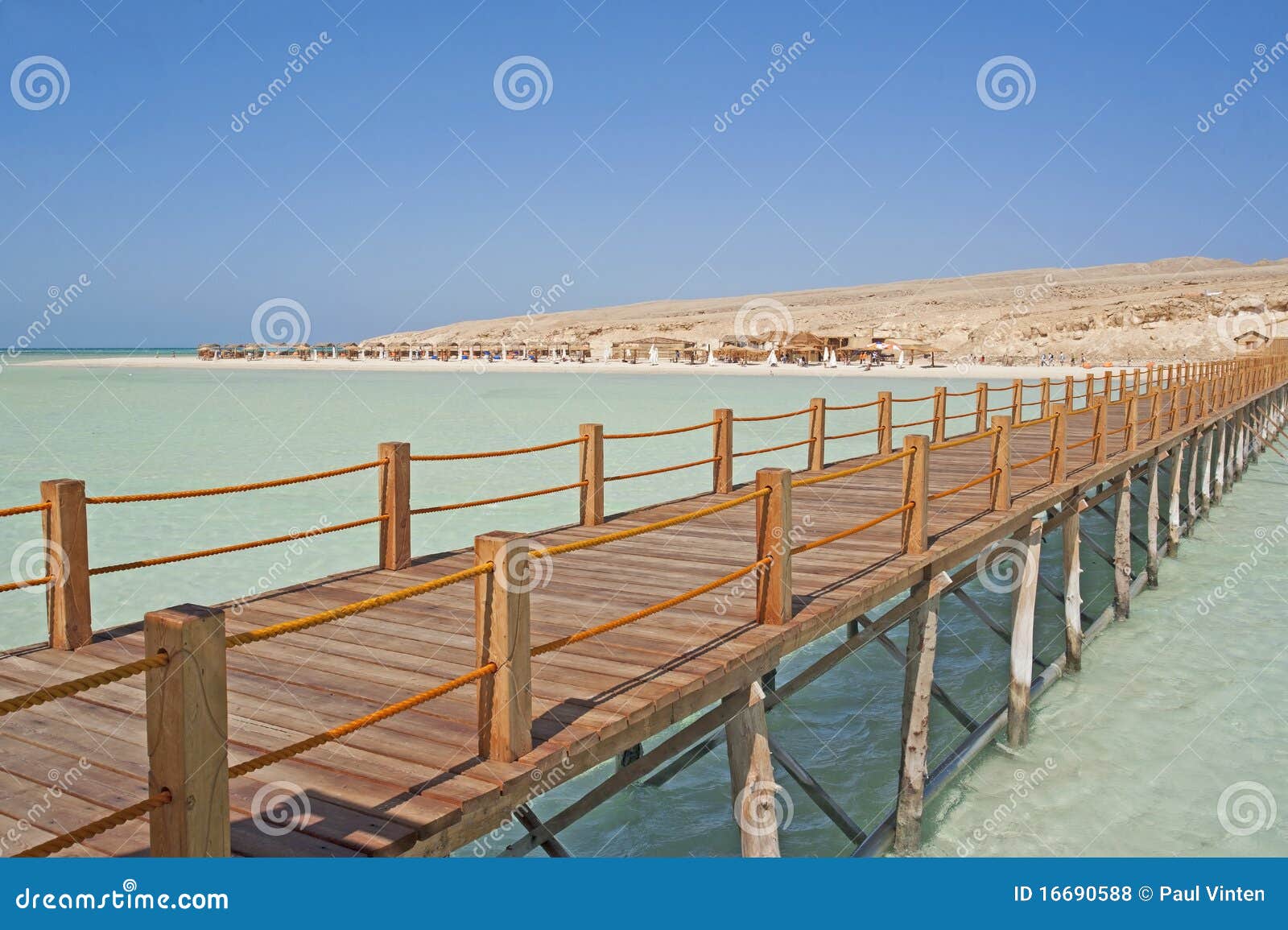 Tropical Beach with a Jetty Stock Photo - Image of ocean, vacation ...
