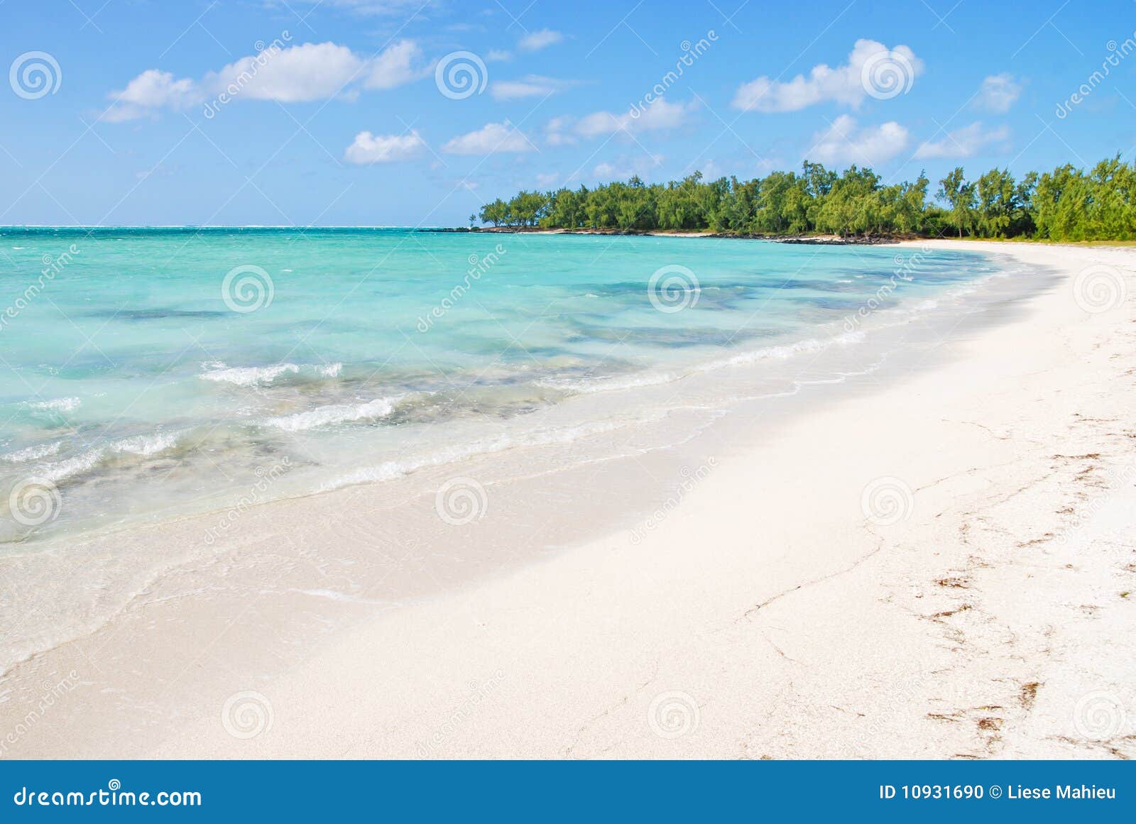 Tropical Beach in Mauritius Stock Photo - Image of beach, green: 10931690