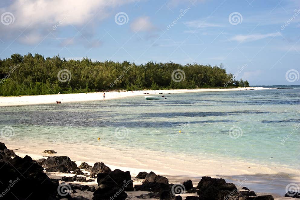 Tropical Beach in Mauritius Stock Photo - Image of blue, nature: 12929010
