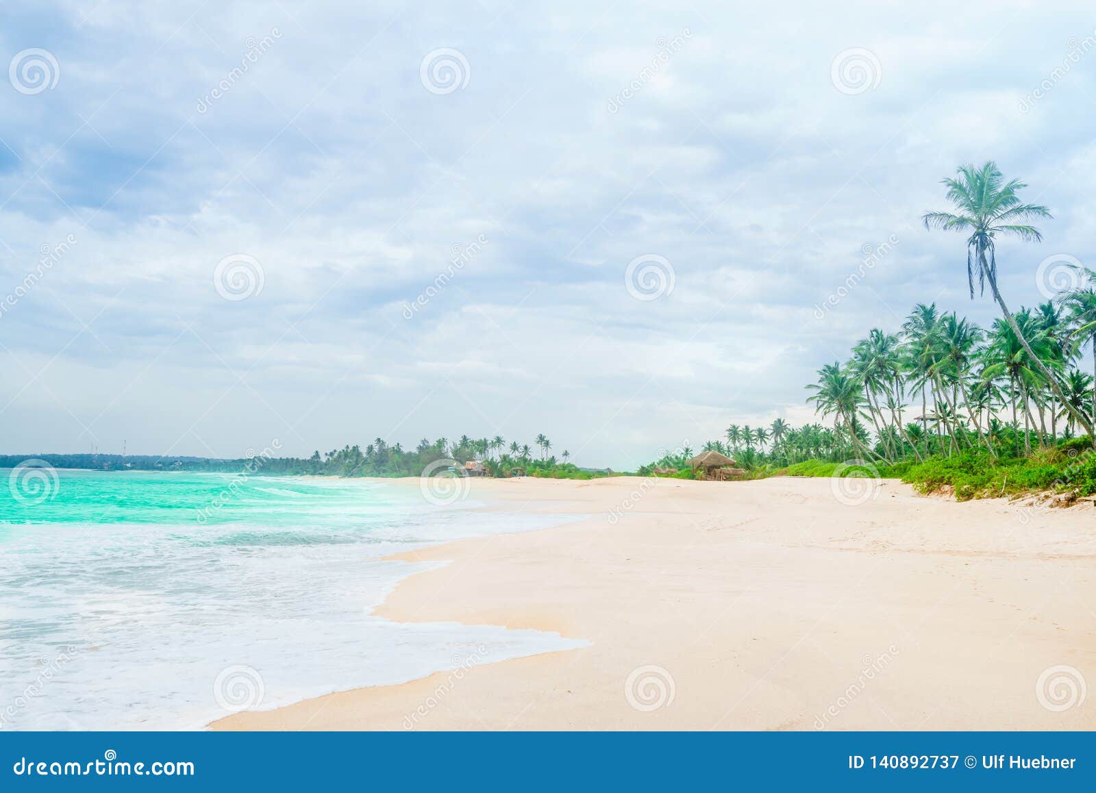 Tropical Beach Next of Tangalle - Sri Lanka Stock Image - Image of ...