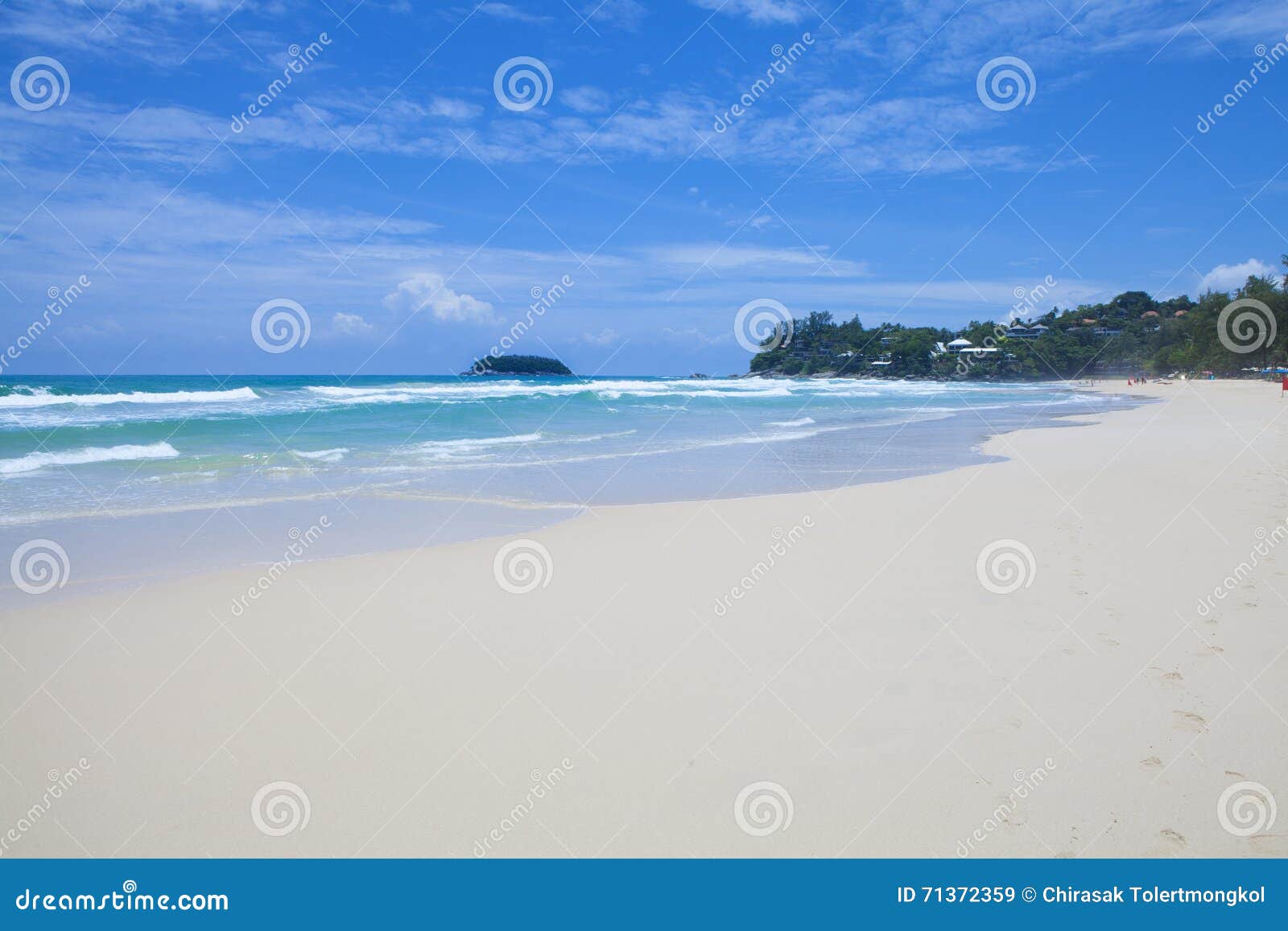 Tropical beach stock image. Image of blue, outdoor, coast - 71372359