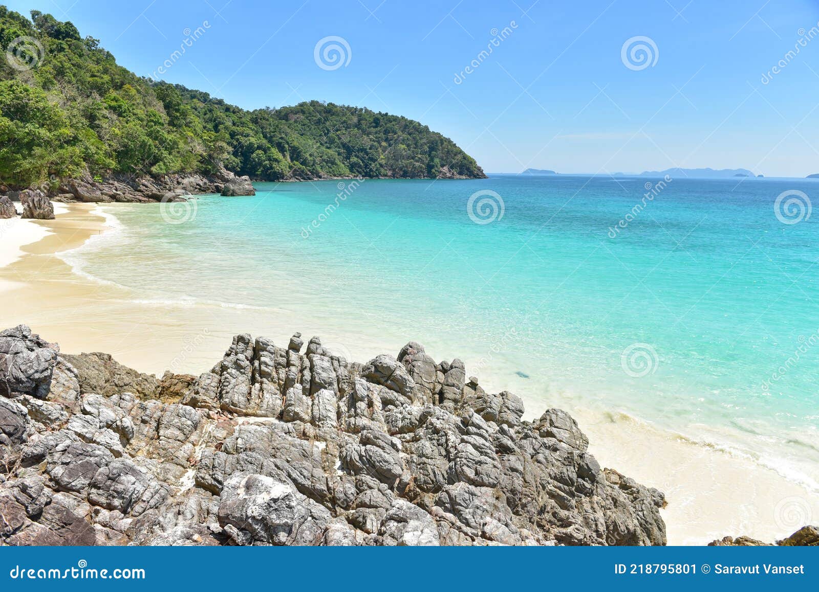 Tropical Beach, Perfect Tropical Island Paradise Beach Stock Image ...