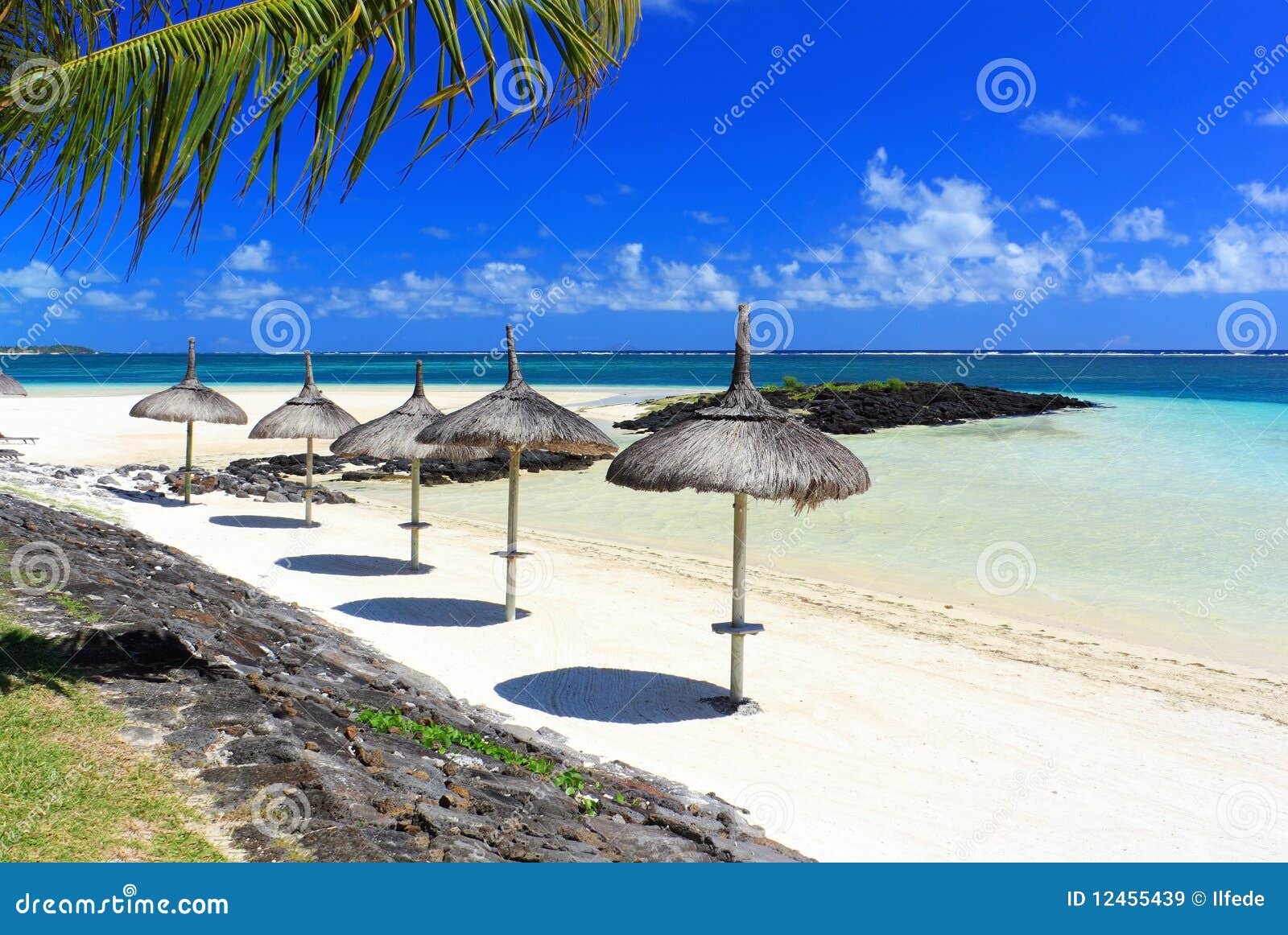 Tropical Beach Resort in Mauritius Island Stock Image - Image of ...