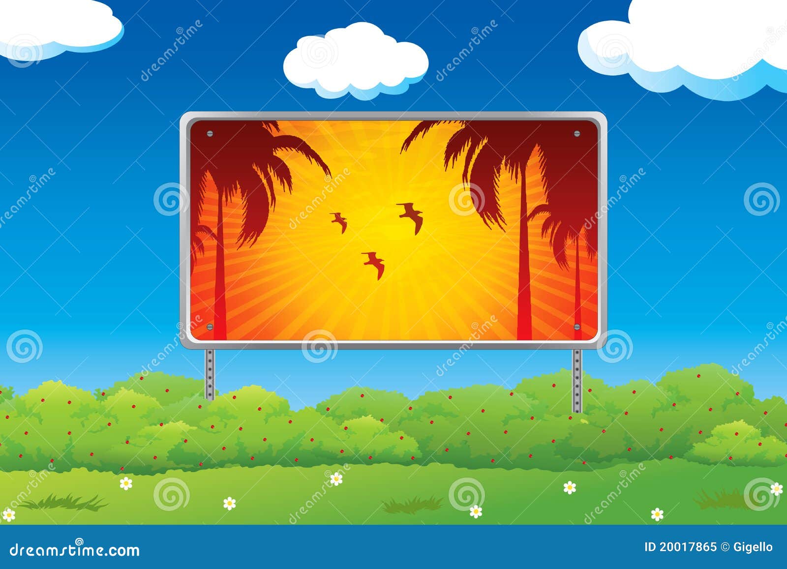 Tropical beach road sign stock vector. Illustration of blue - 20017865