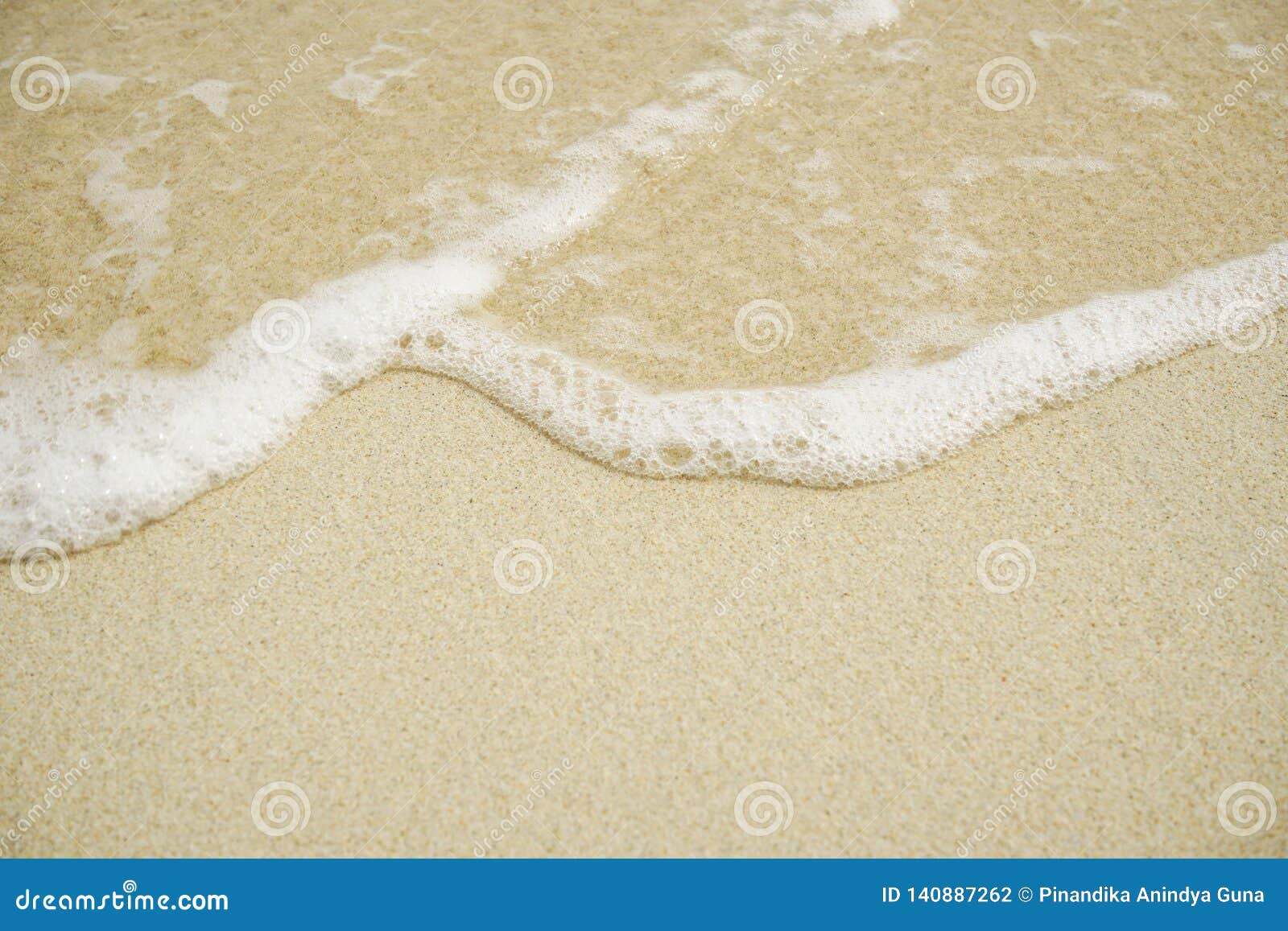 Tropical Beach Sand with Calm Waves Stock Photo - Image of beach, sand ...