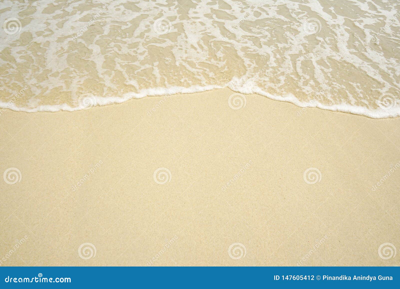 Tropical Beach Sand with Calm Waves Stock Photo - Image of island, sand ...