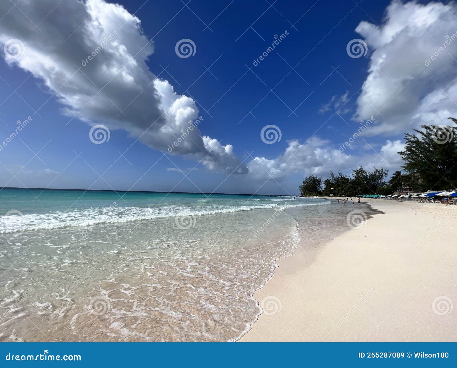 Tropical Beach stock image. Image of sunny, blue, holiday - 265287089